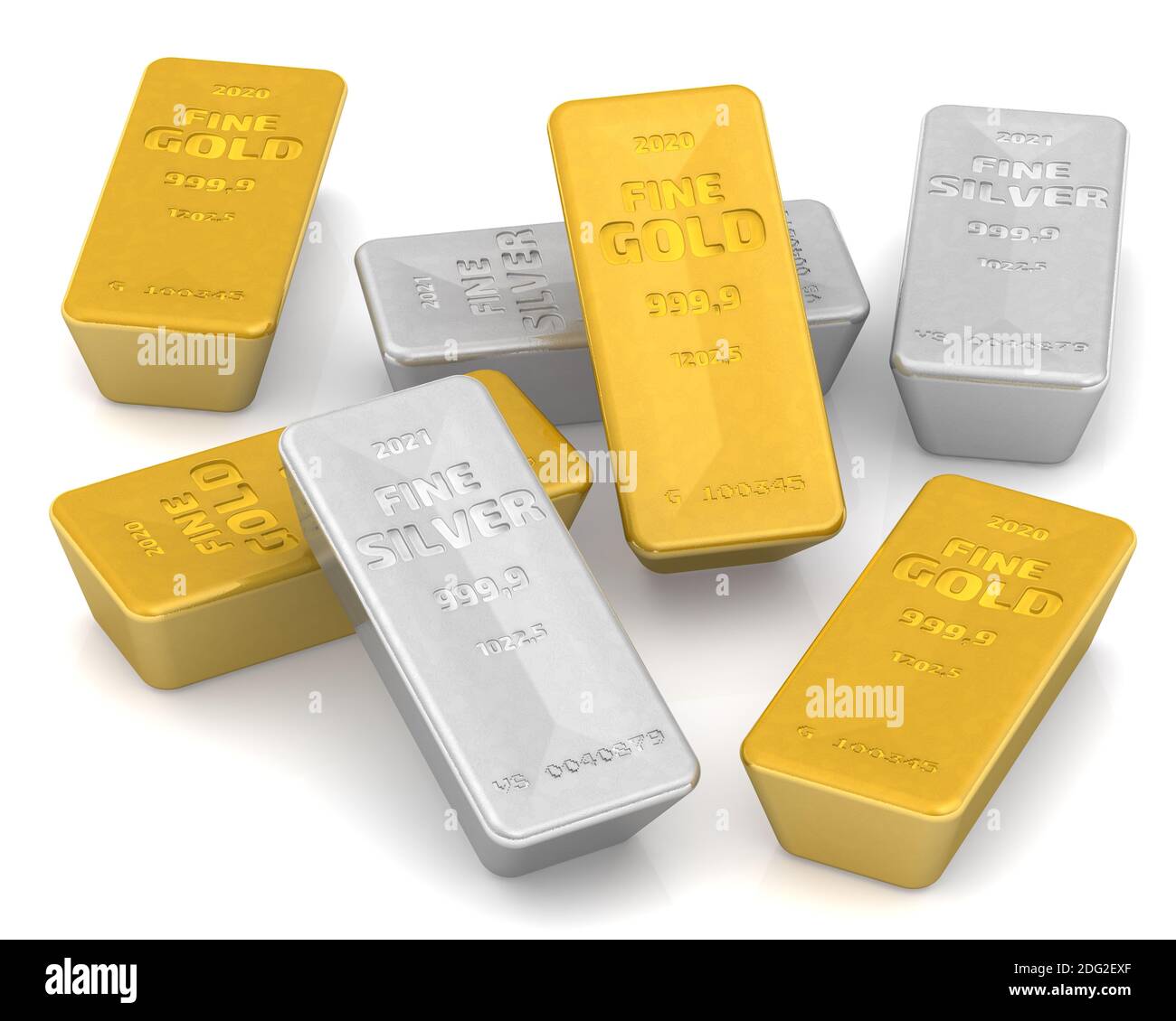 Die höchsten Standard Gold und Silber Bars. Viele Barren von 999.9 ...