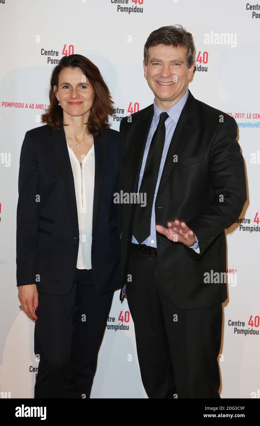 Aurelie Filippetti et son compagnon Arnaud Montebourg lors de la soiree ...