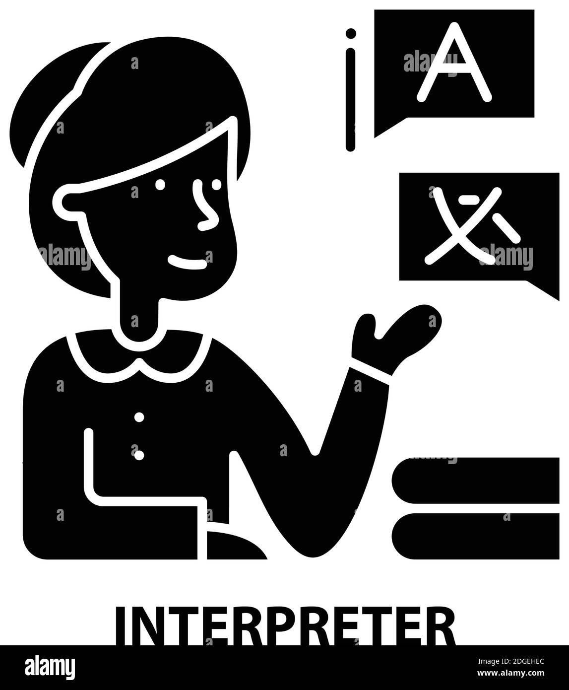 Translation booth conference Stock-Vektorgrafiken kaufen - Alamy