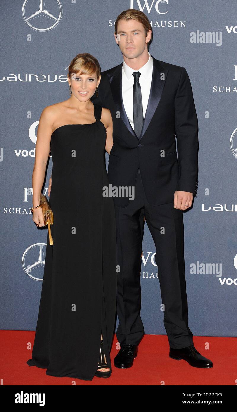 Elsa Pataky und Chris Hemsworth bei der Ankunft bei den Laureus Sports ...