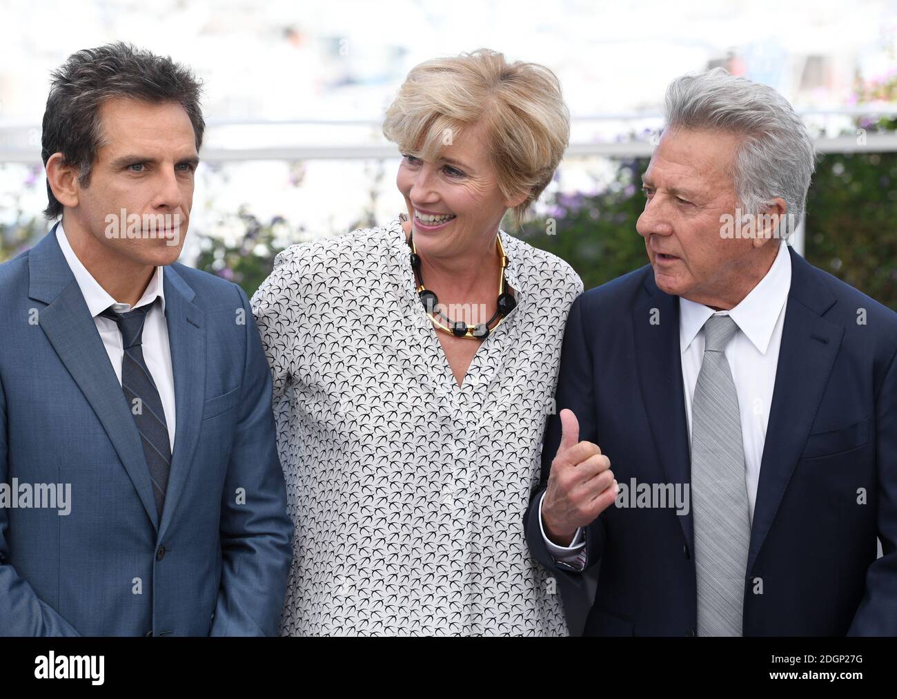 Emma Thompson, Dustin Hoffman und Ben Stiller bei der Fotoaufnahme der ...