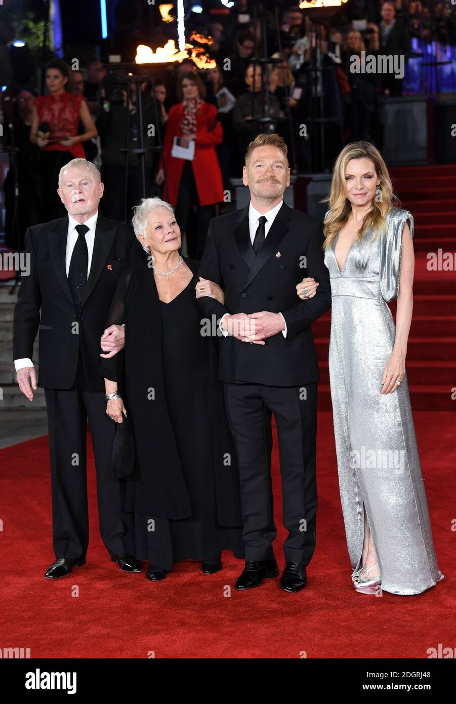 Derek Jacobi, (L - R) Dame Judi Dench, Kenneth Branagh und Michelle Pfieffer bei der ...