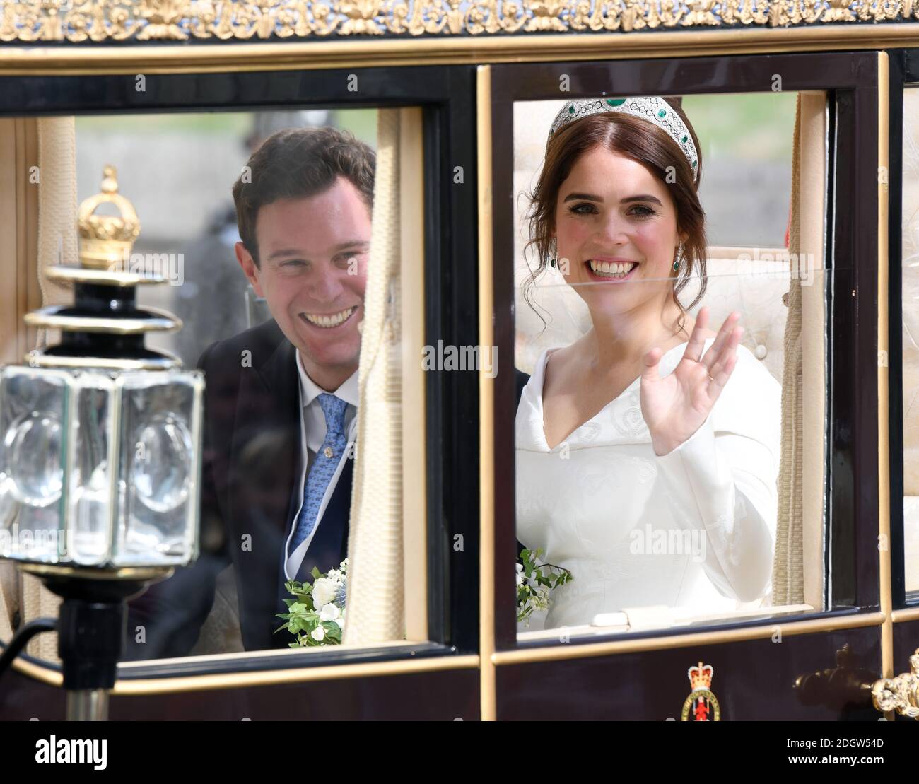 Prinzessin Eugenie und ihr Mann Jack Brooksbank fahren im Scottish ...