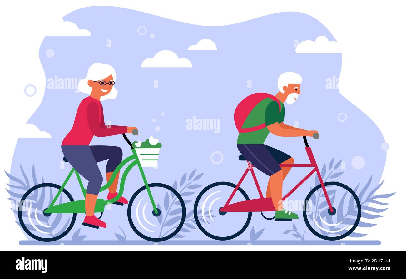 Old Biker Cartoon Stockfotos und -bilder Kaufen - Alamy