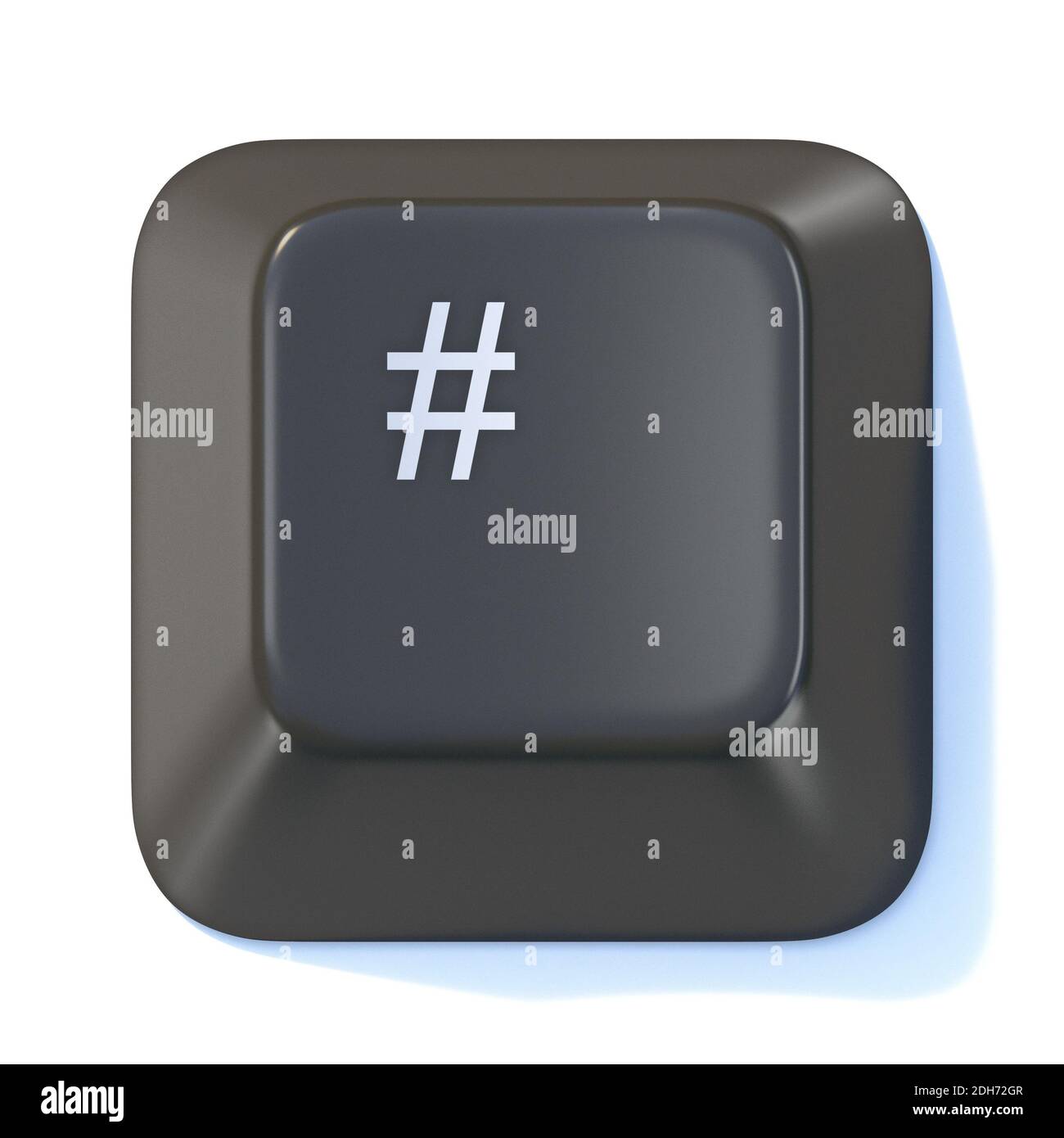 Computer keyboard hashtag symbol button -Fotos und -Bildmaterial in ...