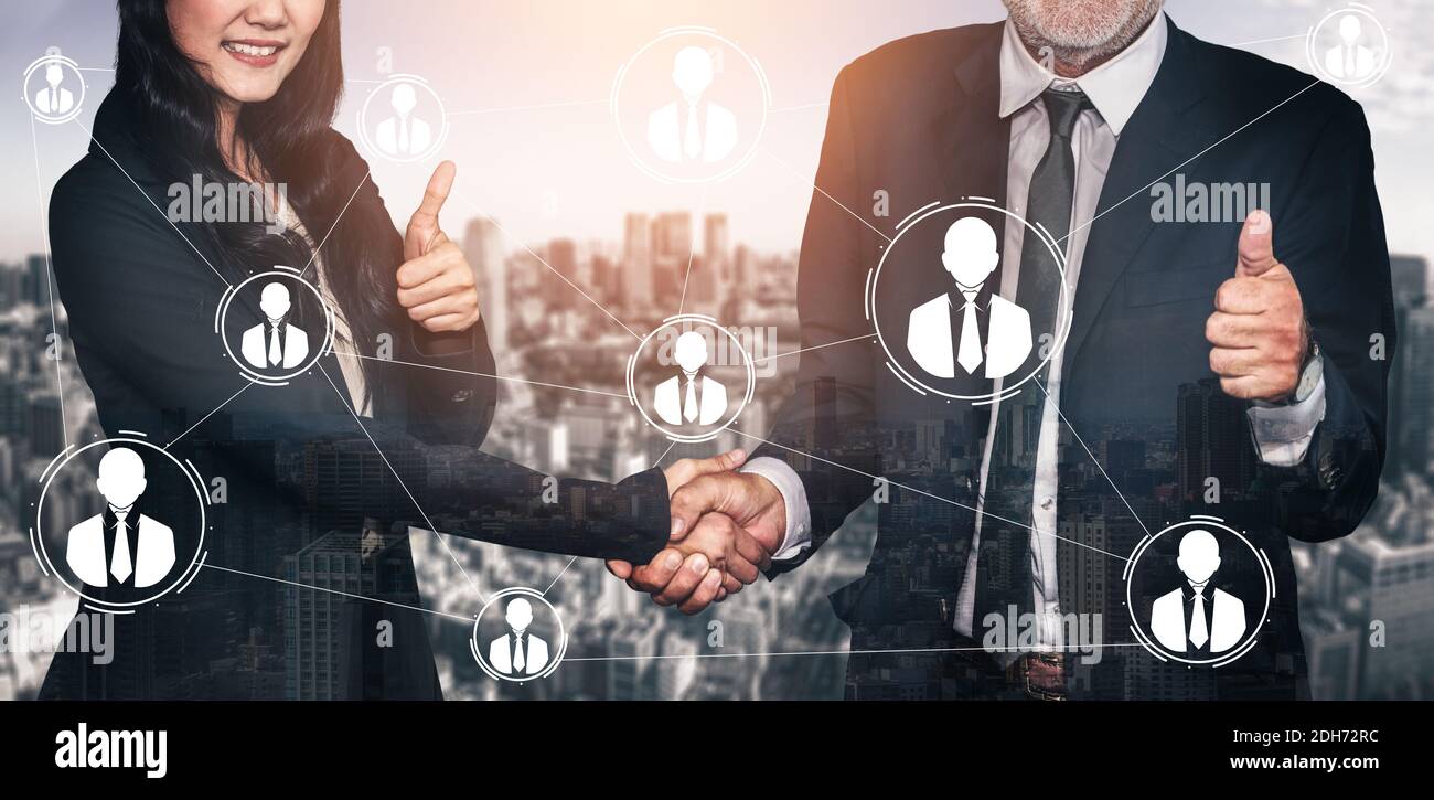 Personalbeschaffung und People Networking Konzept. Moderne grafische ...
