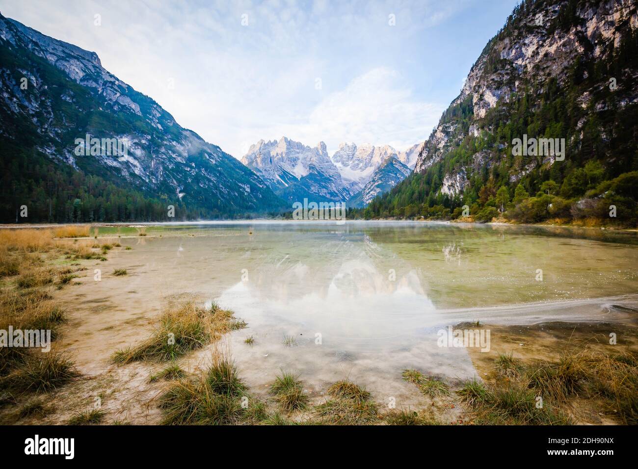 Toblach Lake Stockfotos und -bilder Kaufen - Alamy