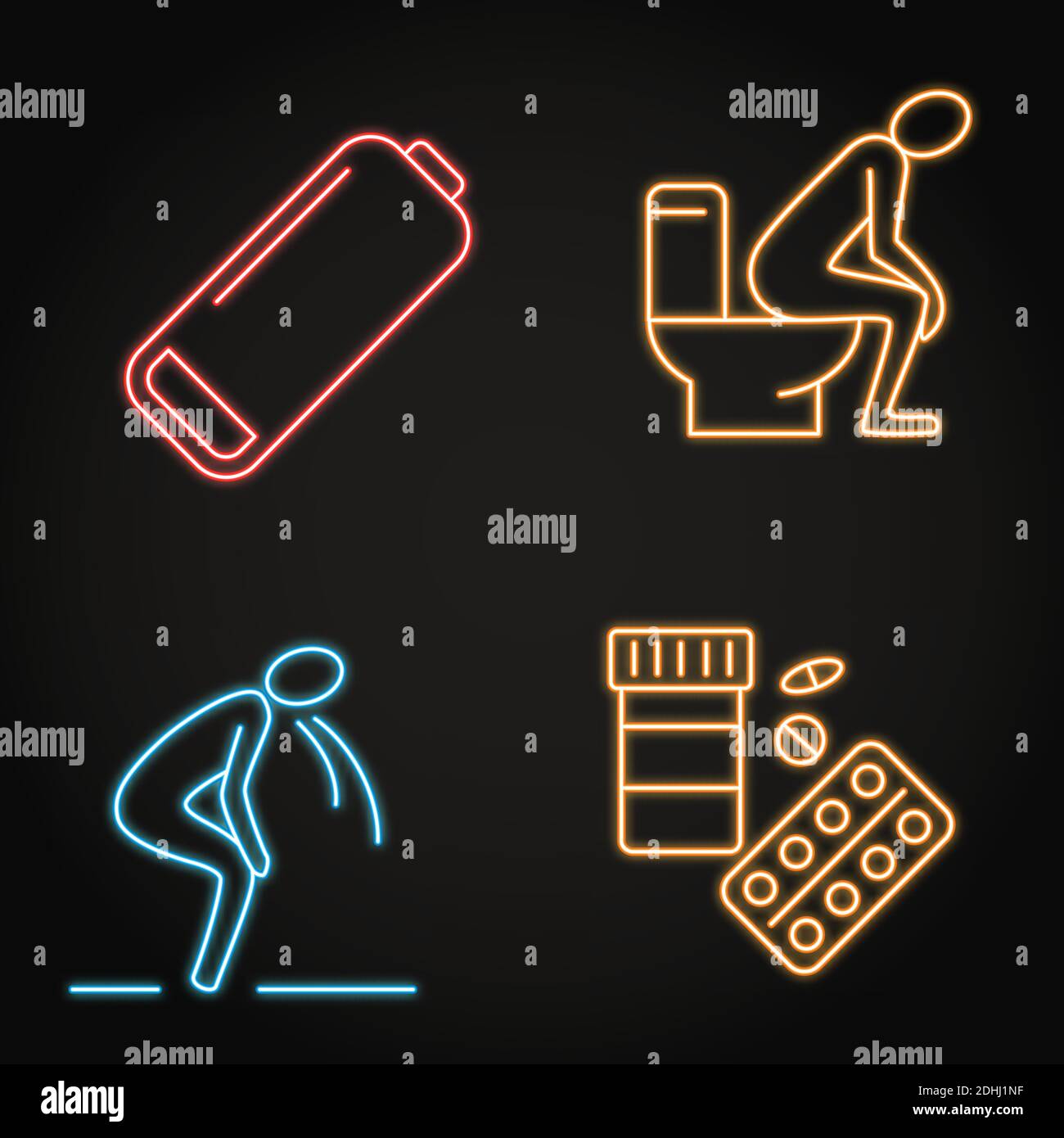 Vomiting in toilet Stock-Vektorgrafiken kaufen - Alamy