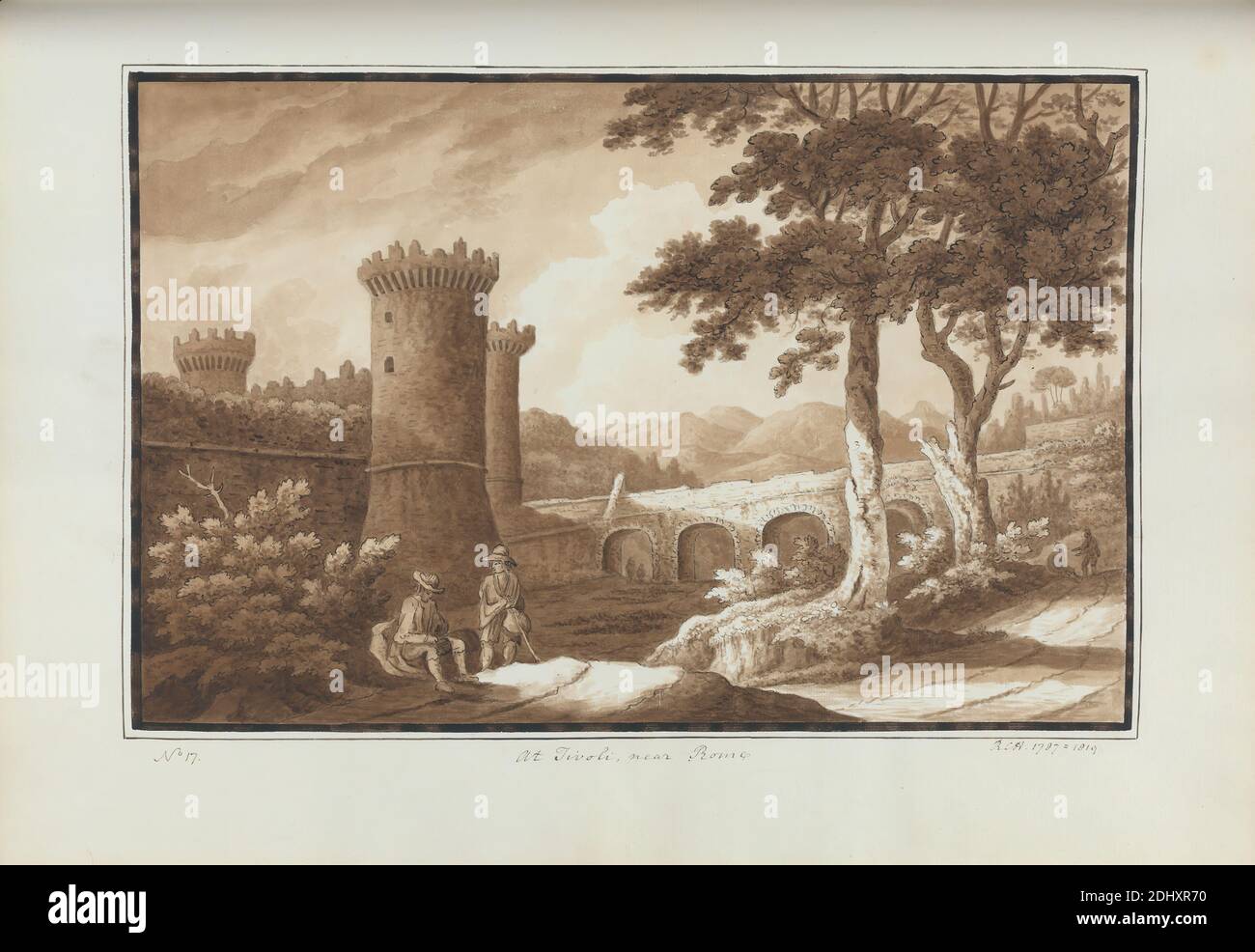 Im Tivoli, bei Rom, Sir Richard Colt Hoare, 1758–1838, Britisch, 1786 ...