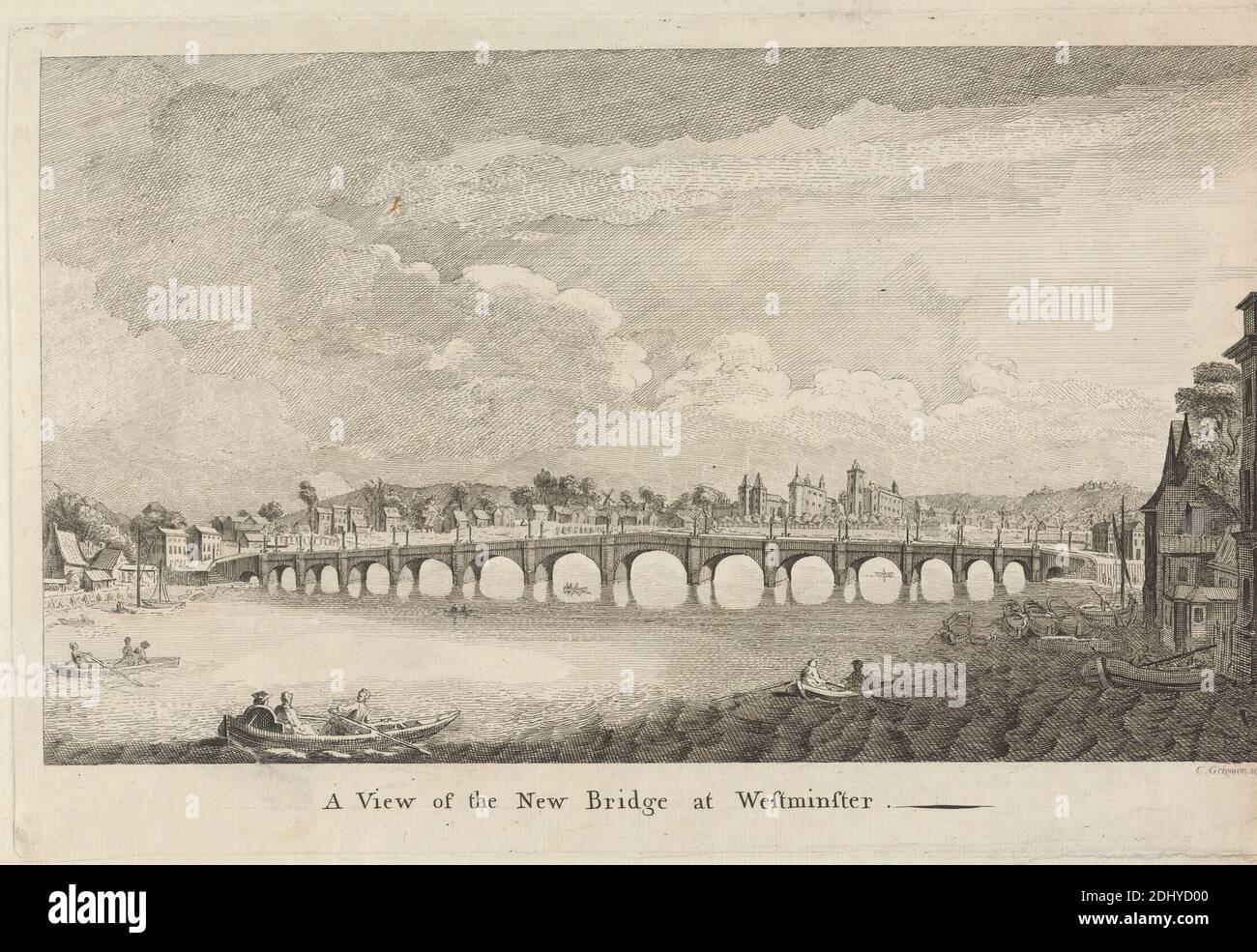 A View of the New Bridge at Westminster, Charles Grignion, 1717–1810 ...