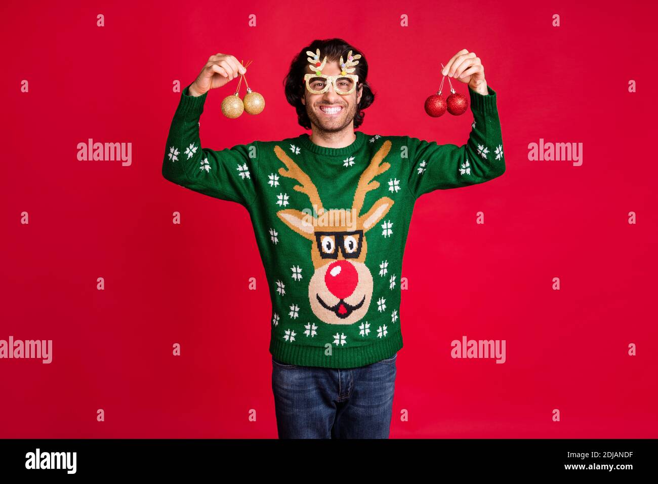 Portrait von seinem er schön attraktiv lustig froh fröhlich fröhlich ...