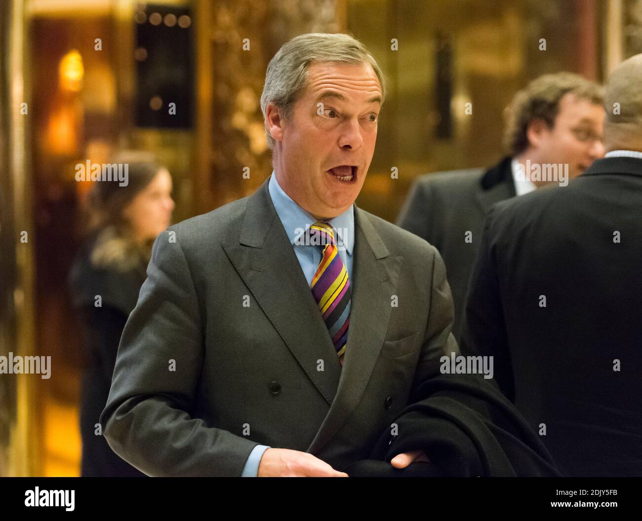 Der britische Politiker Nigel Farage ist am 15. Dezember 2016 in der ...