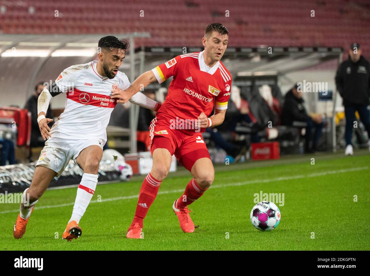 Stuttgart, Deutschland. Dezember 2020. Fußball: Bundesliga, VfB Stuttgart - 1. FC Union Berlin ...