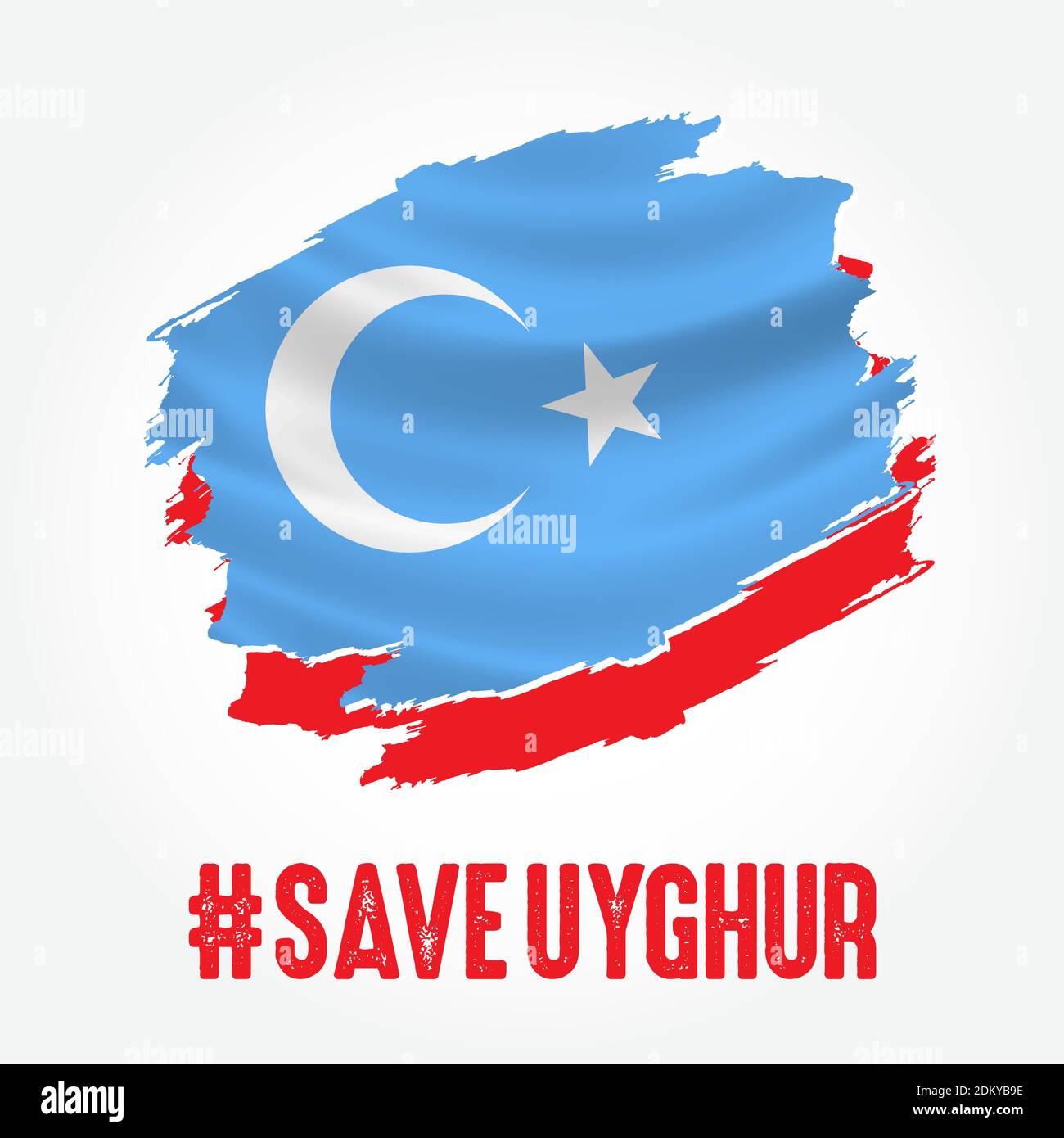 Uiguren flagge Stock-Vektorgrafiken kaufen - Alamy