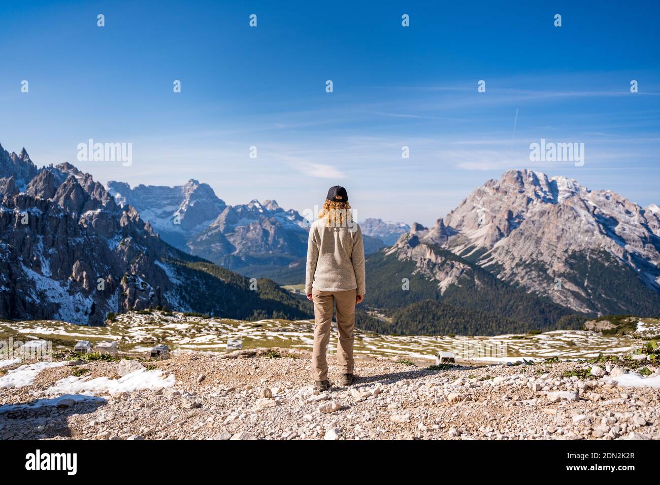 Wandern in den Bergen der dolomiten Stockfotografie - Alamy