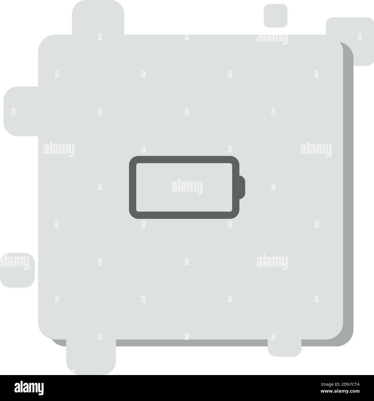 Akku-Level-Vektor-Symbol Moderne einfache Vektor-Illustration Stock ...