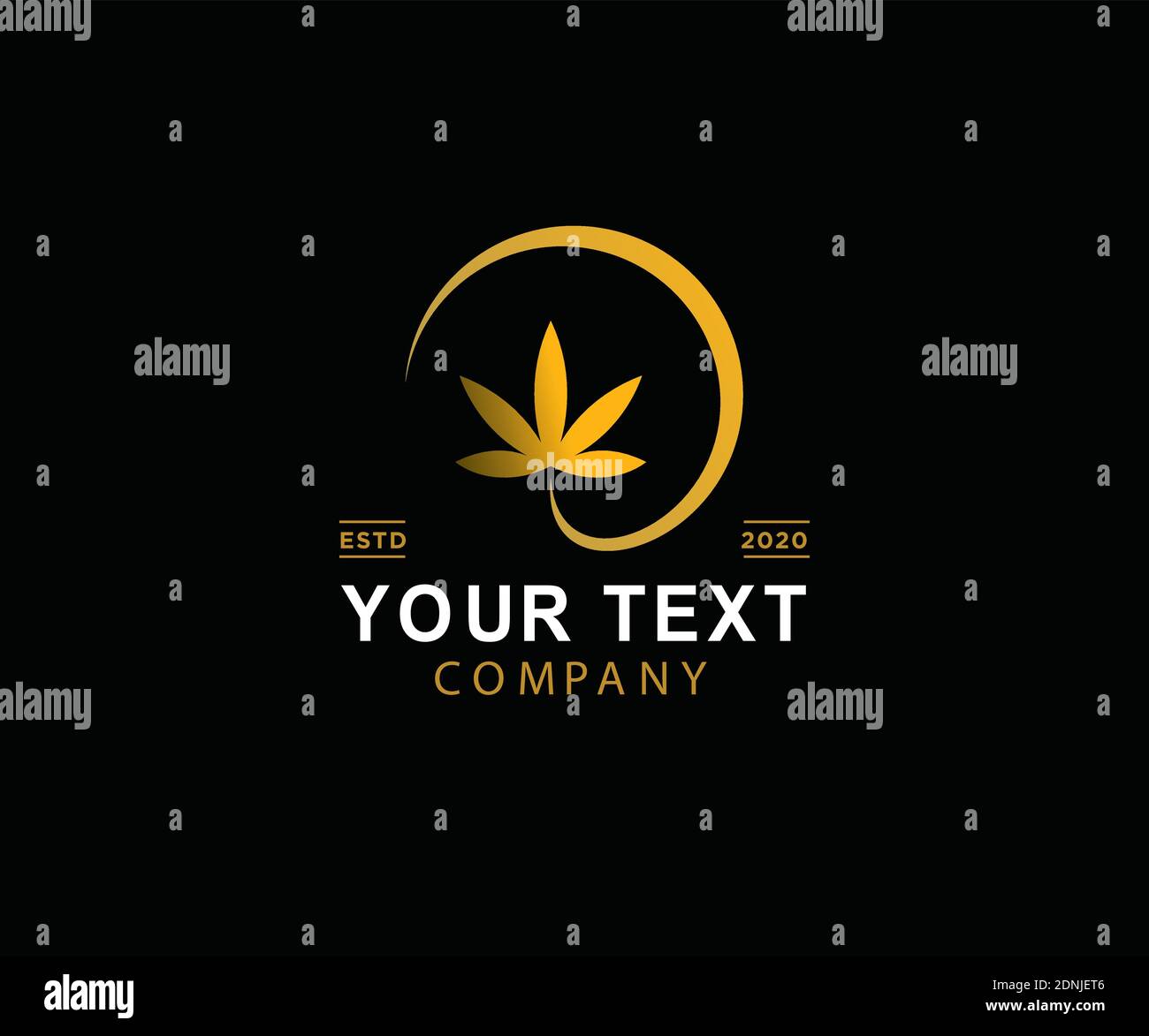 Logo Hanf Stock-Vektorgrafiken kaufen - Alamy