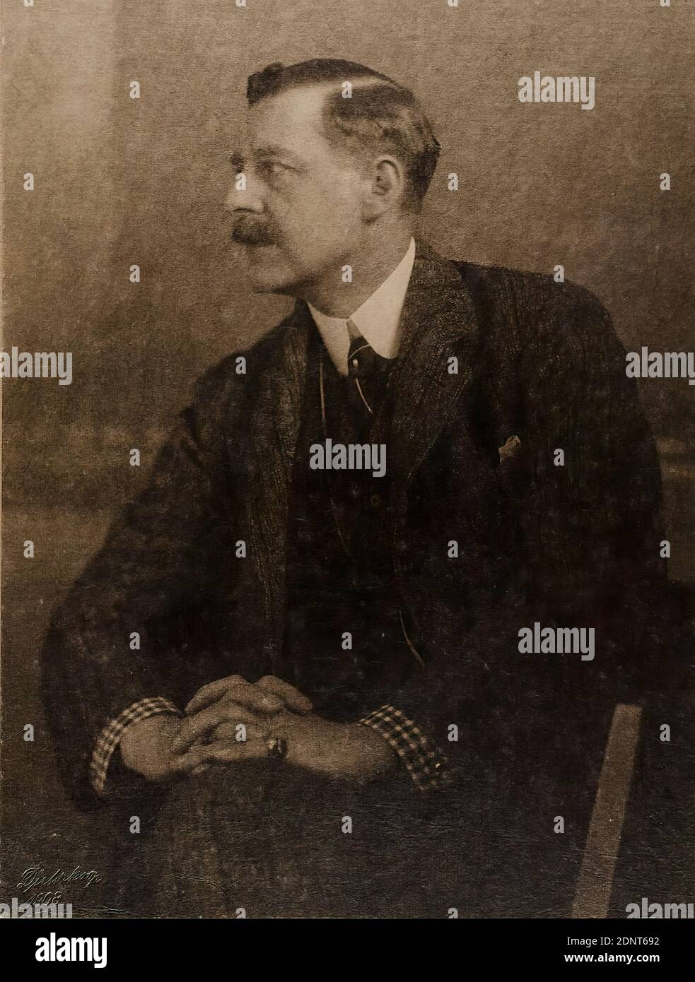 Rudolph Dührkoop, Peter Behrens, paper, platinum printing, image size ...