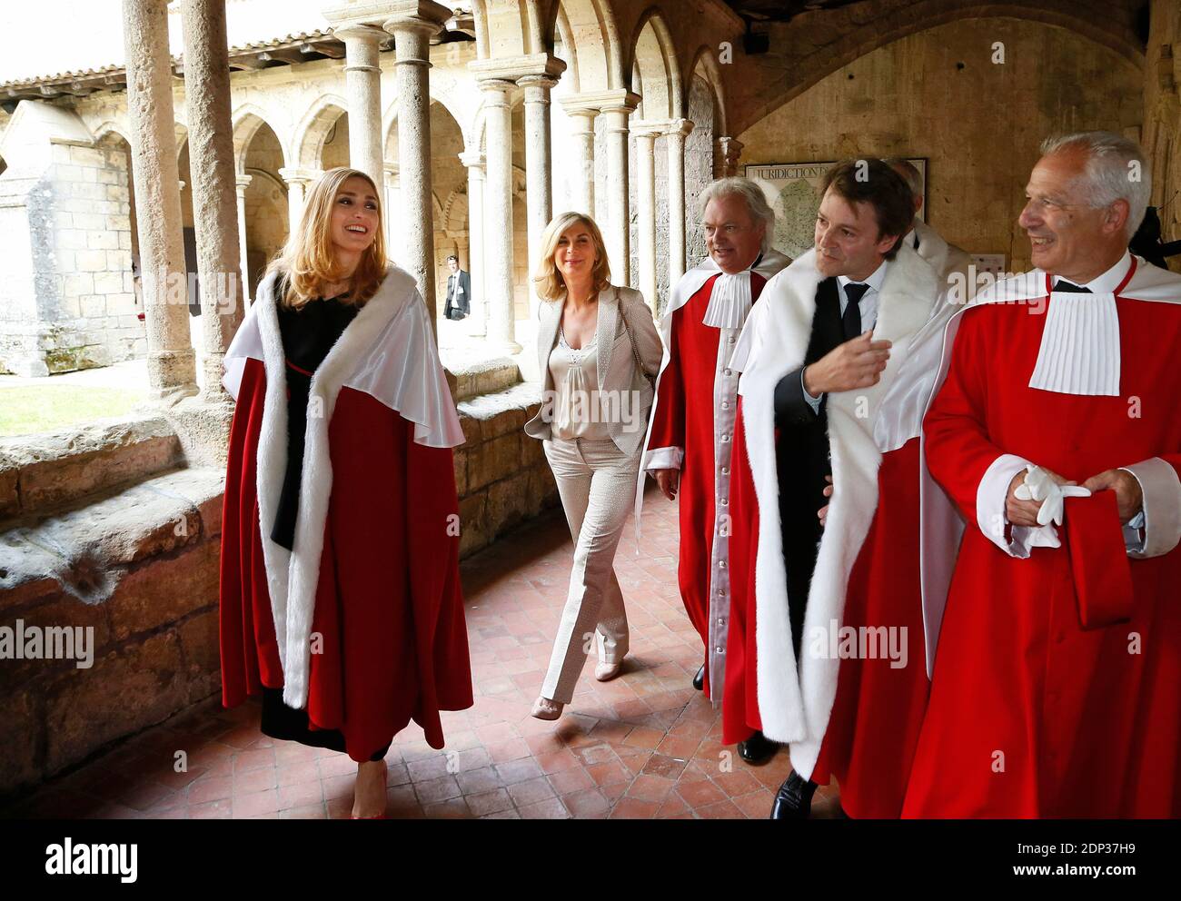 Die französische Schauspielerin und Produzentin Julie Gayet, hier mit ...