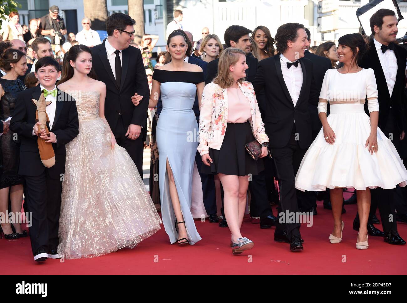Riley Osborne, Mackenzie Foy and Marion Cotillard attend the screening ...