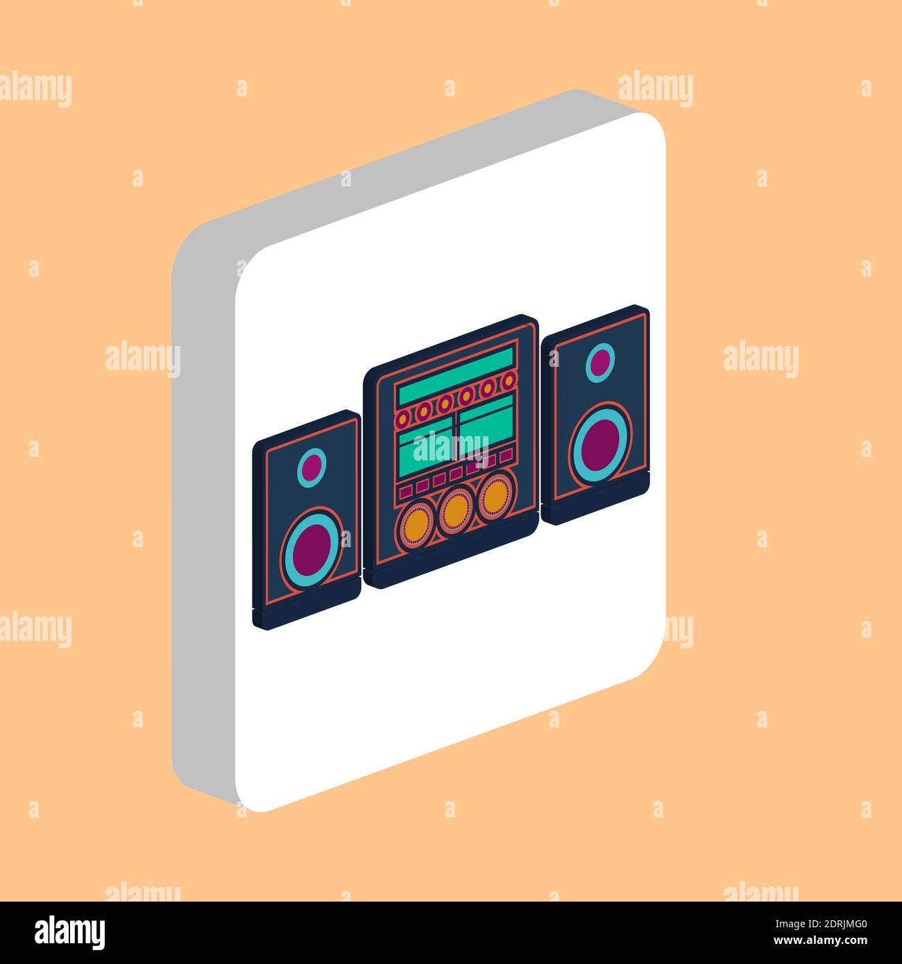 Sound System Simple Vektor-Symbol. Illustration Symbol Design Vorlage ...