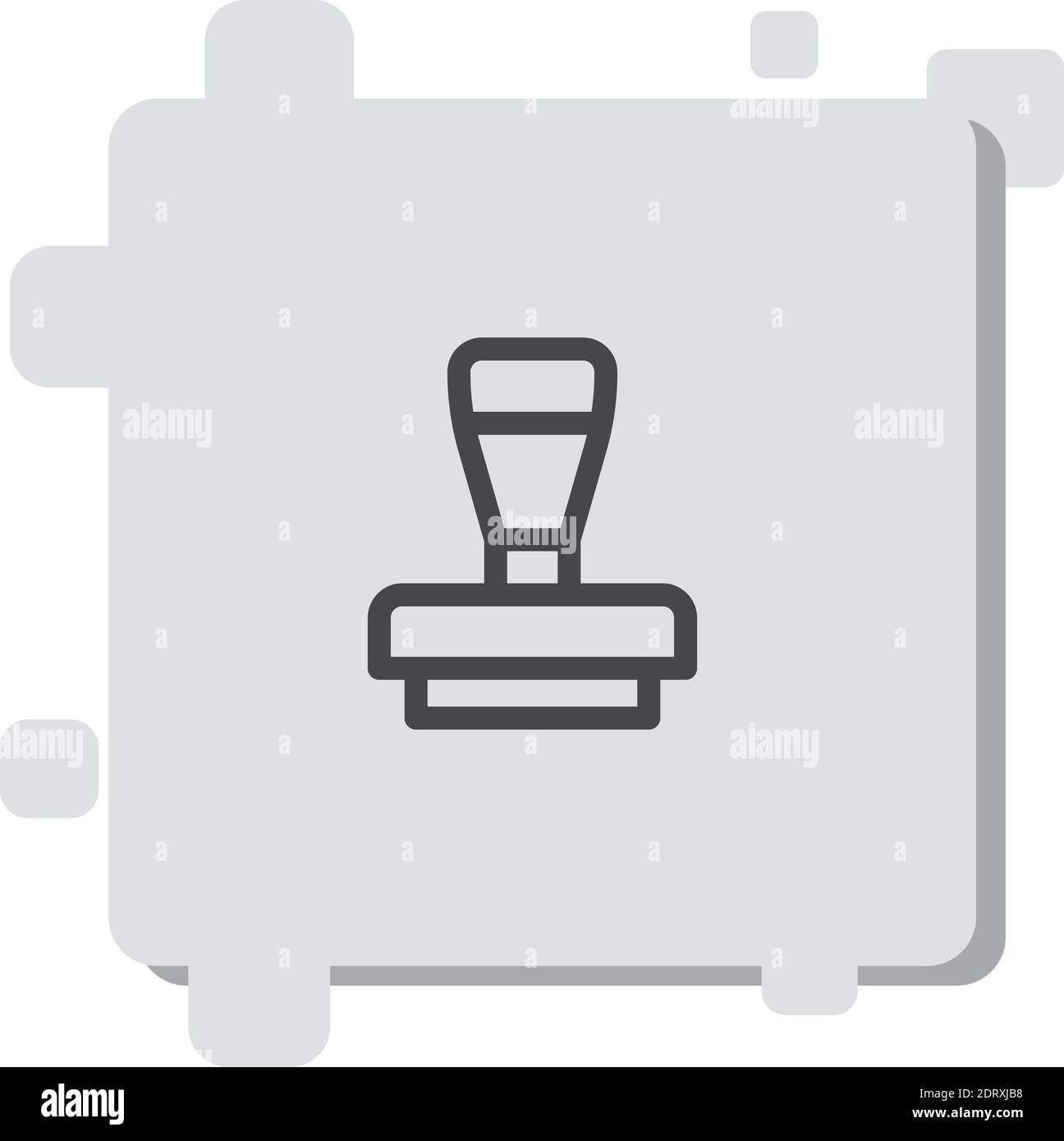 Stempel Vektor-Symbol Moderne einfache Vektor-Illustration Stock ...