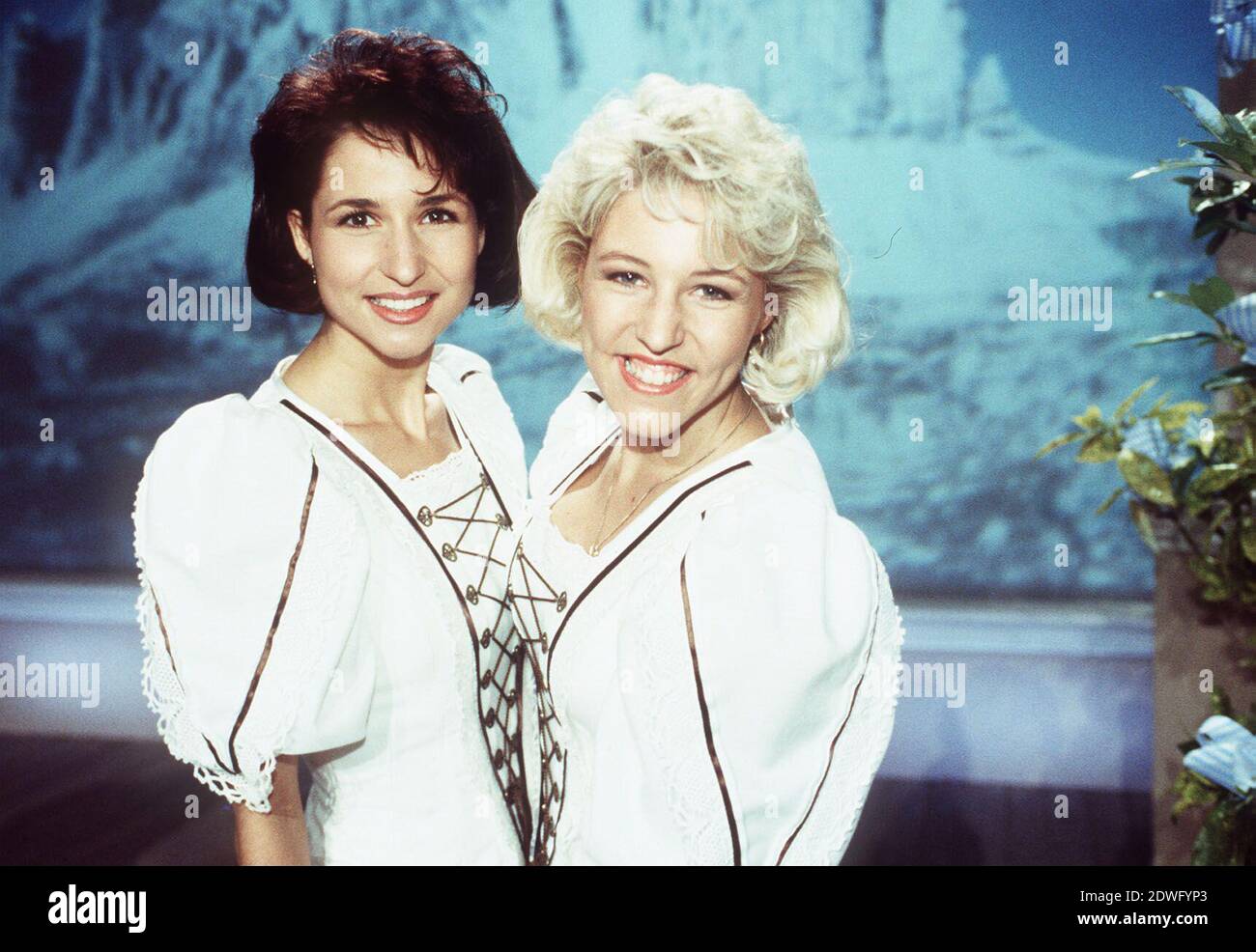 Anita Und Alexandra Hofmann Geschwister Hofmann Gesangsduo Um 1998