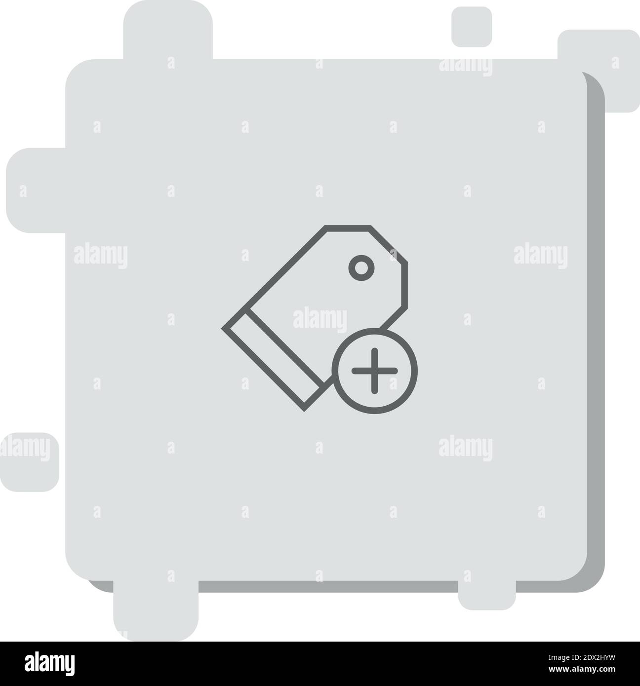 Preisschild Vektor-Symbol Moderne einfache Vektor-Illustration Stock ...