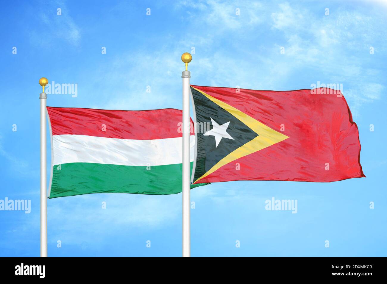 Ungarn osttimor flagge -Fotos und -Bildmaterial in hoher Auflösung – Alamy