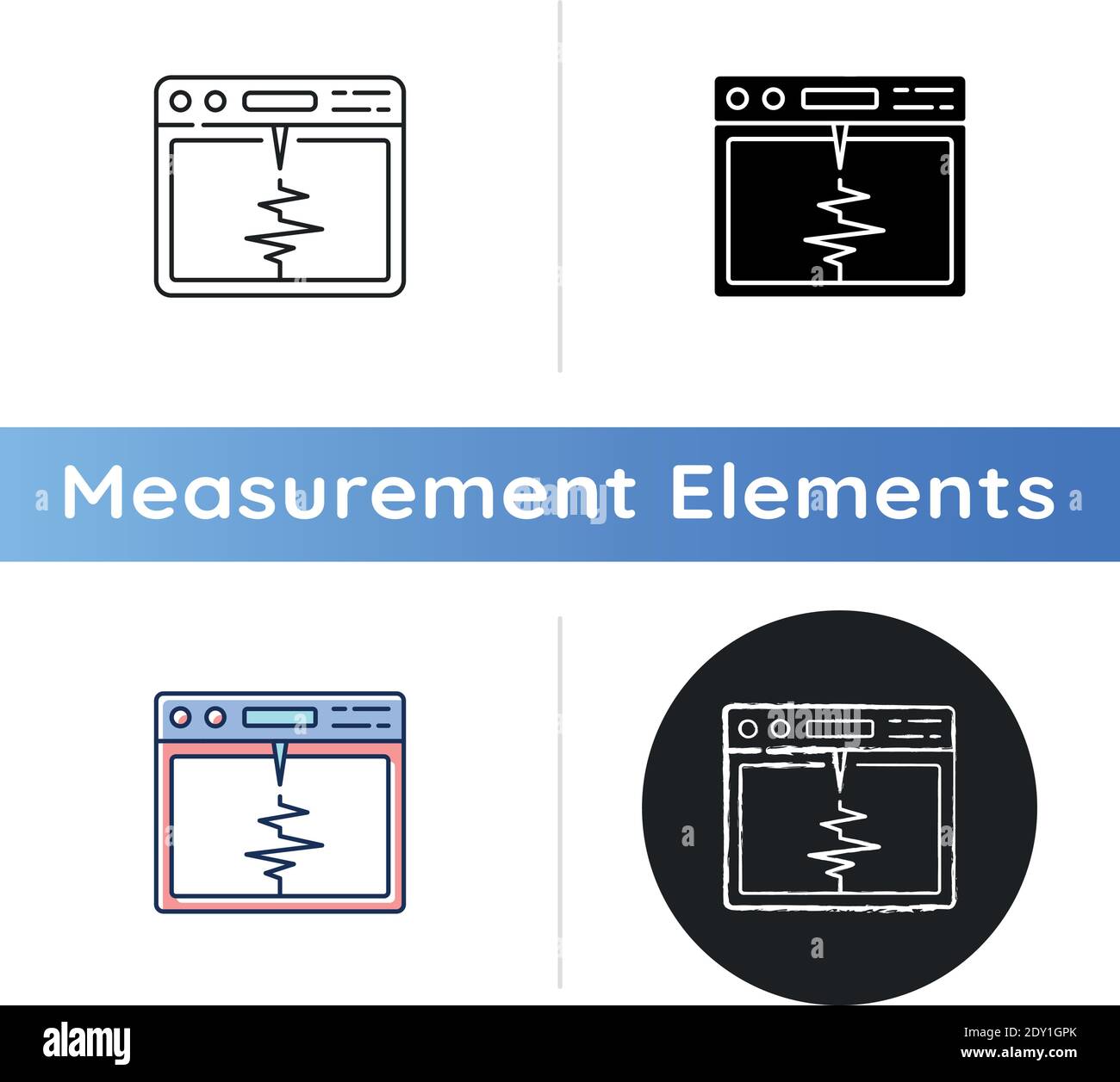 Seismograph earthquake Stock-Vektorgrafiken kaufen - Alamy