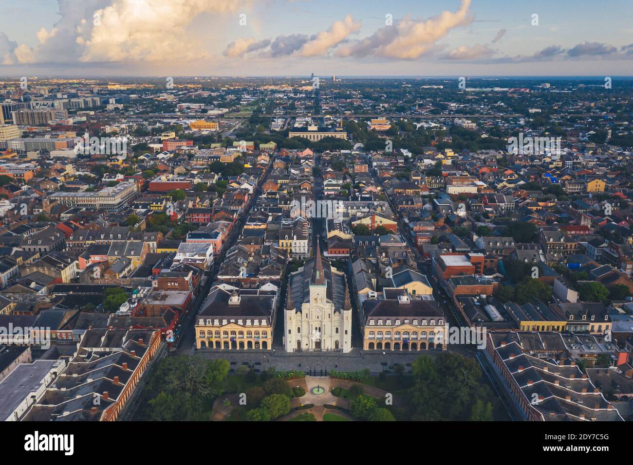 Aerial above french quarter new orleans louisiana -Fotos und ...