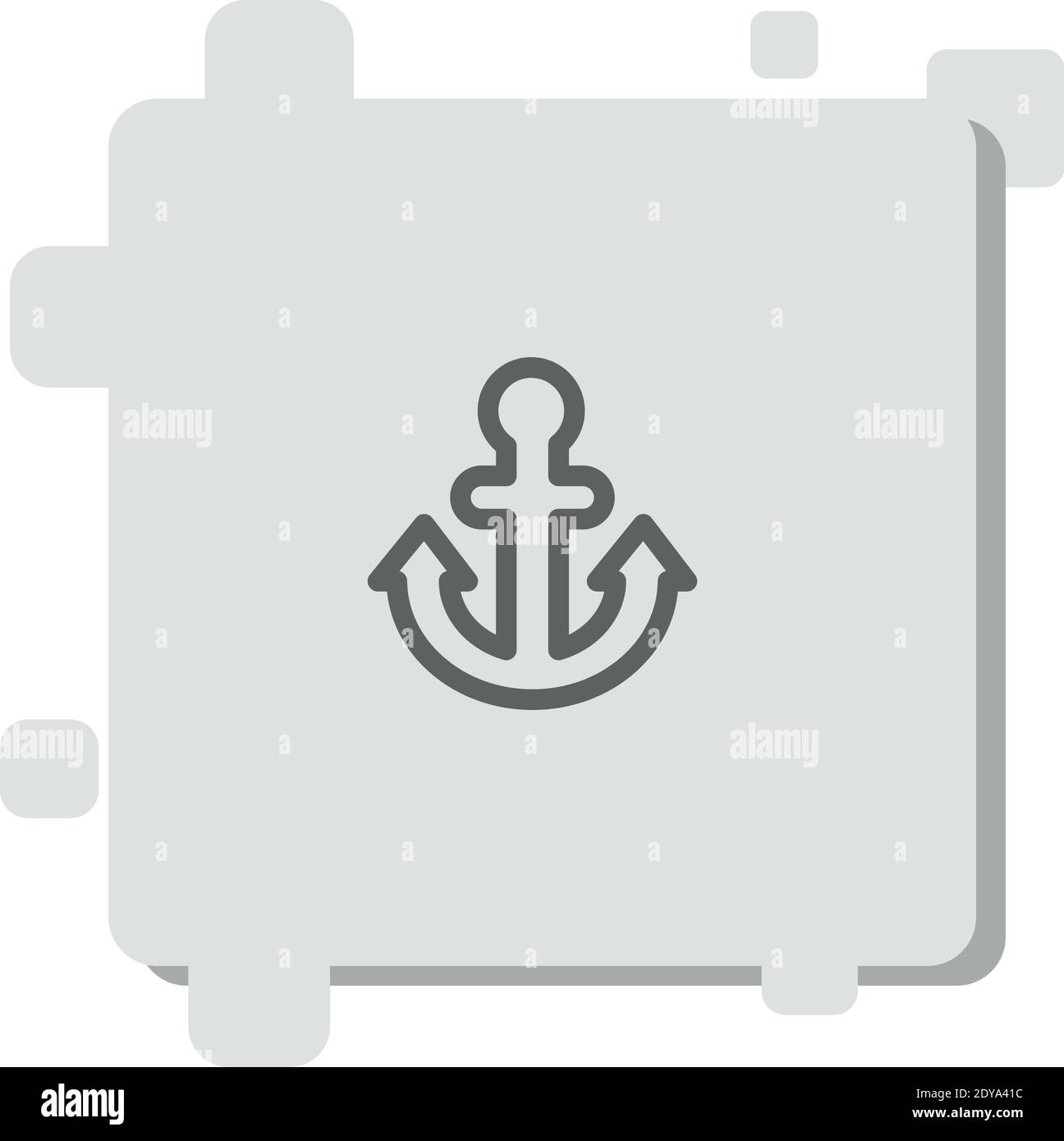 Anker Vektor-Symbol Moderne einfache Vektor-Illustration Stock ...