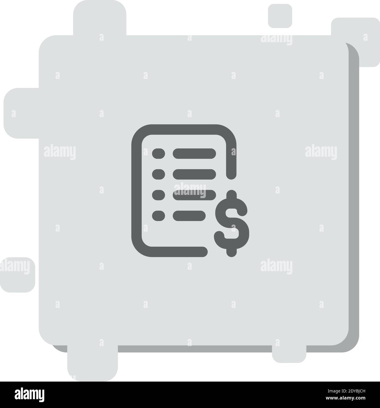 Rechnung Vektor-Symbol Moderne einfache Vektor-Illustration Stock ...