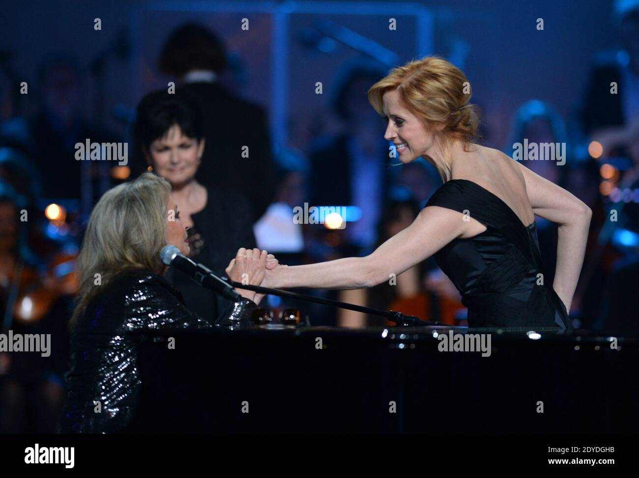 Veronique Sanson, Maurane, Lara Fabian treten live auf während der 28 ...