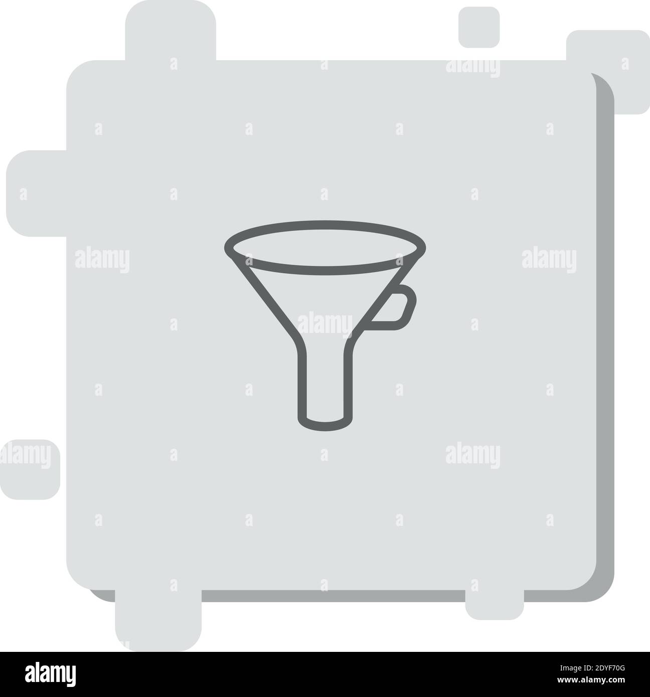 Trichter Vektor-Symbol Moderne einfache Vektor-Illustration Stock ...