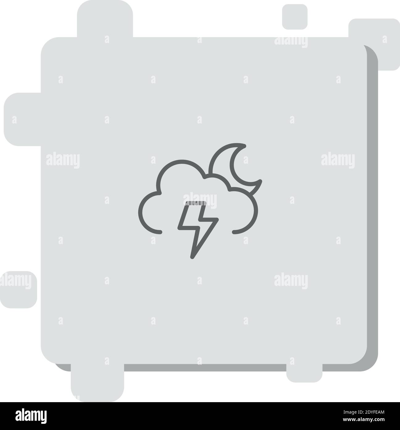 Sturm Vektor-Symbol Moderne einfache Vektor-Illustration Stock ...