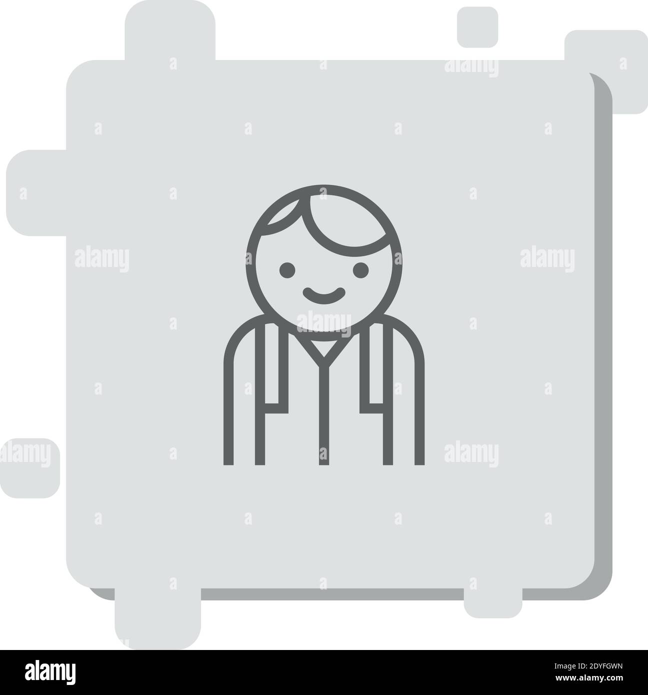 Schulkind Vektor-Symbol moderne einfache Vektor-Illustration Stock ...