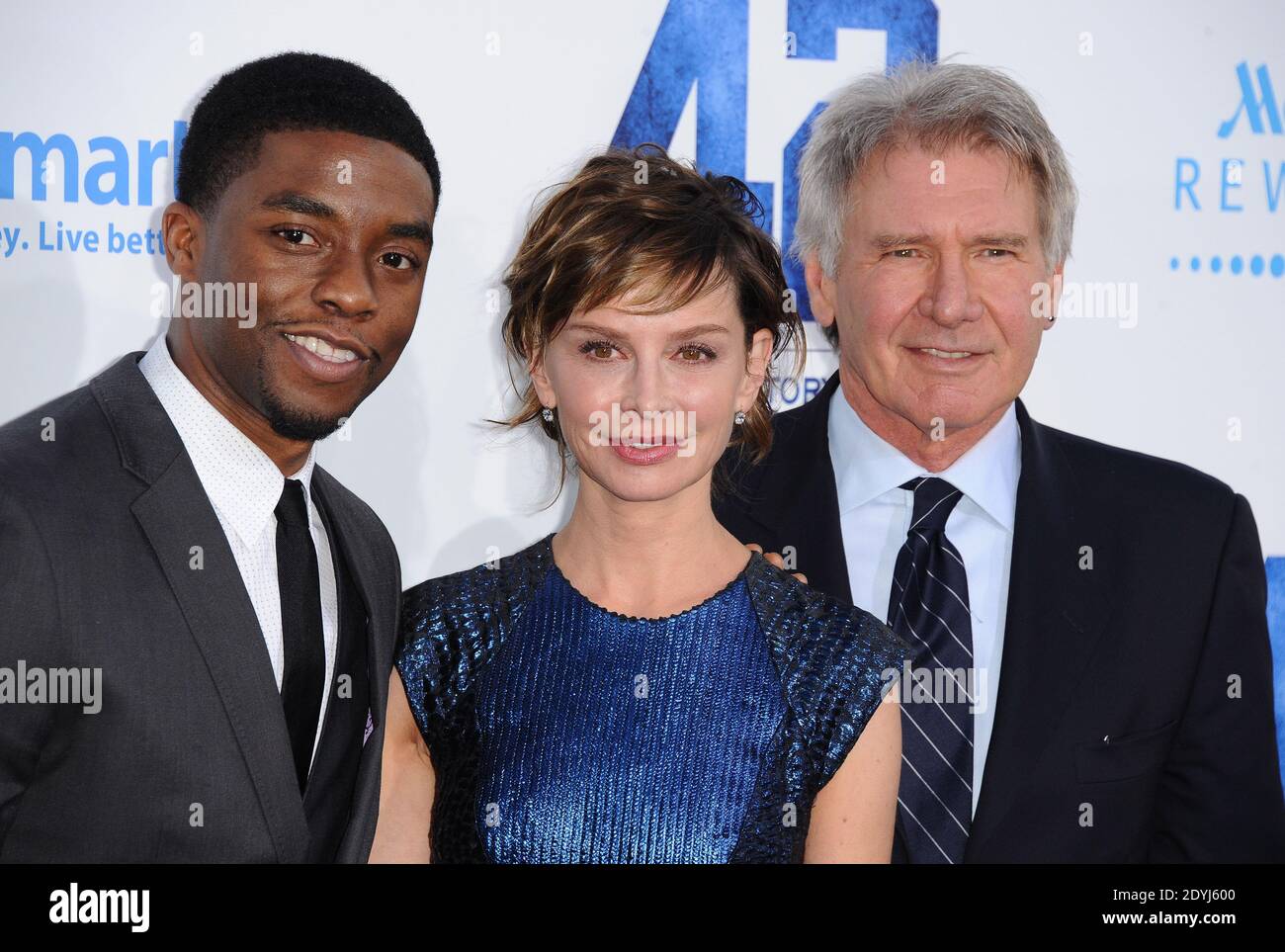 Chadwick Boseman, Harrison Ford und Calista Flockhart besuchen am 9 ...