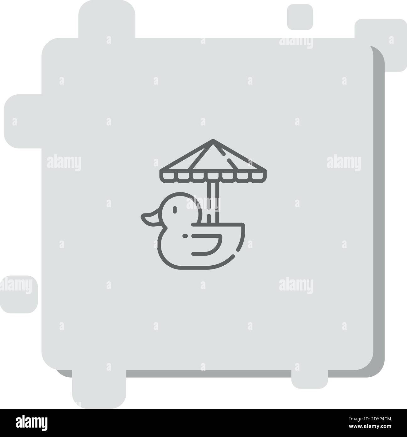 Ente Vektor-Symbol Moderne einfache Vektor-Illustration Stock ...