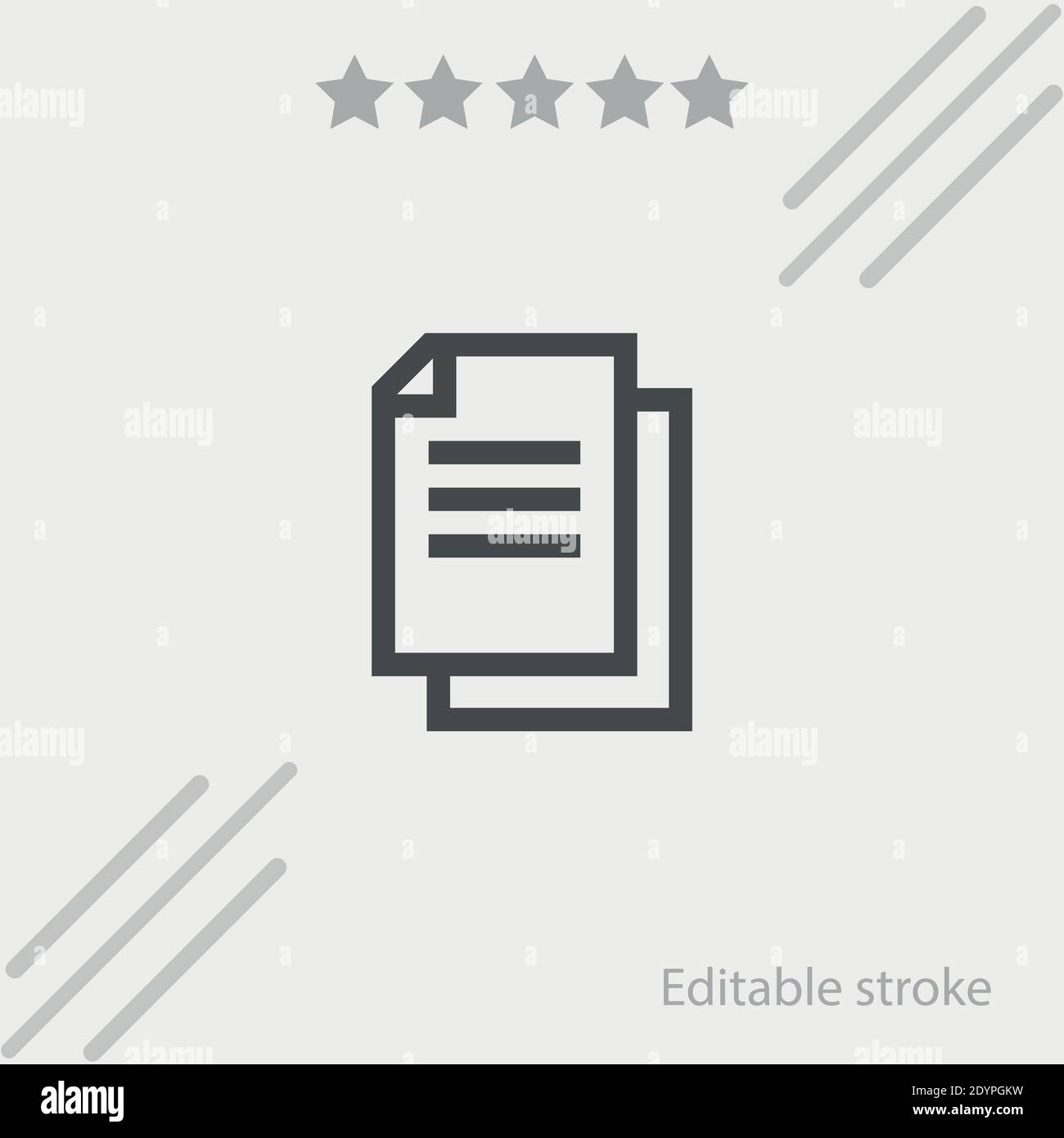 Vektor-Symbol kopieren Moderne einfache Vektor-Illustration Stock ...