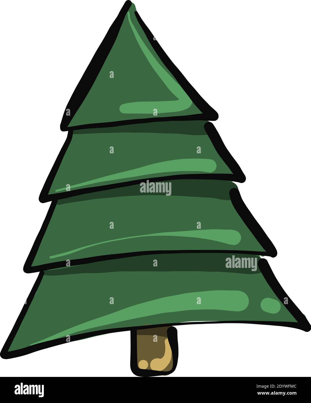 Tannenbaum illustration Stock-Vektorgrafiken kaufen - Alamy