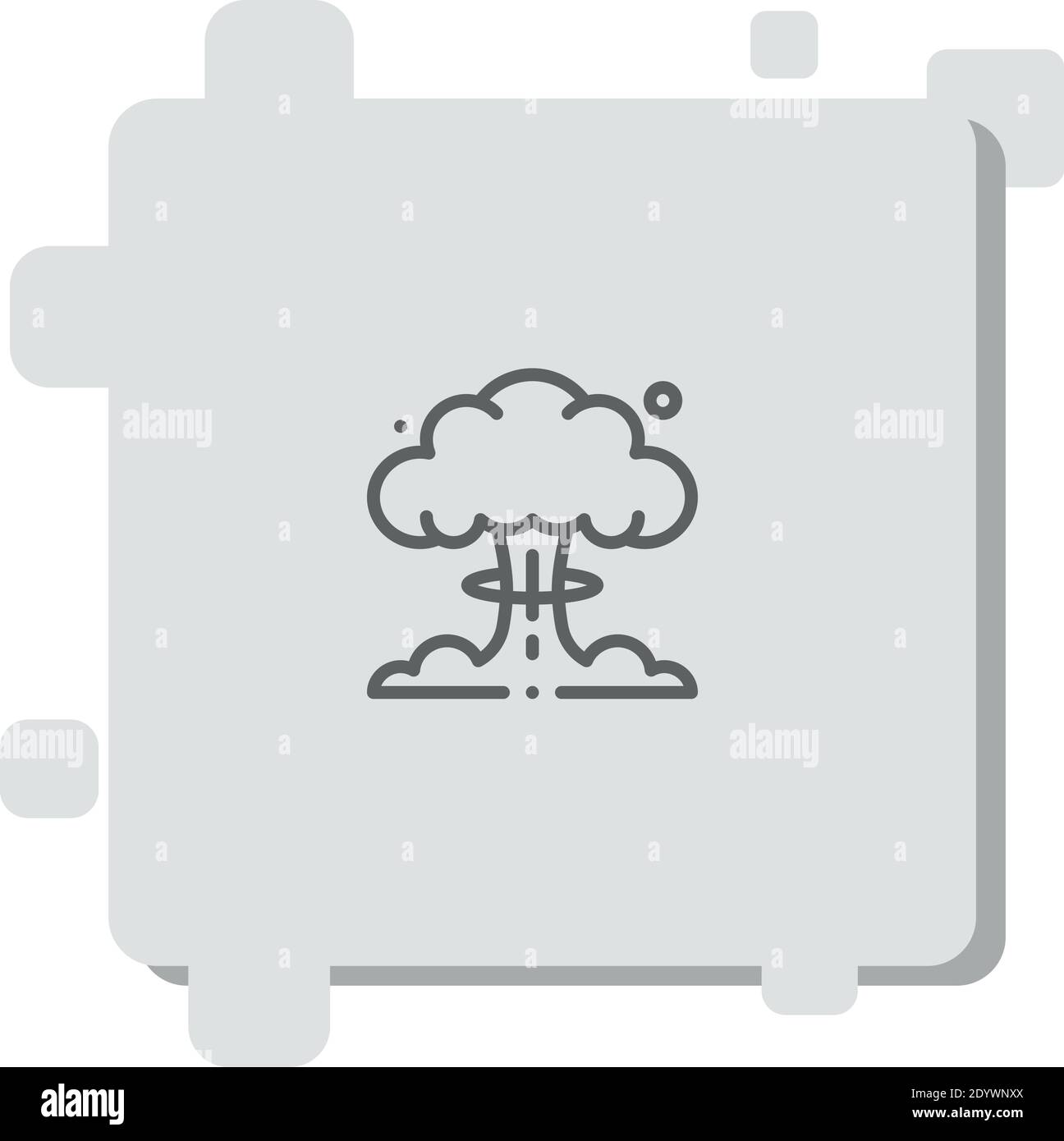 Nukleare Explosion Vektor-Symbol Moderne einfache Vektor-Illustration ...