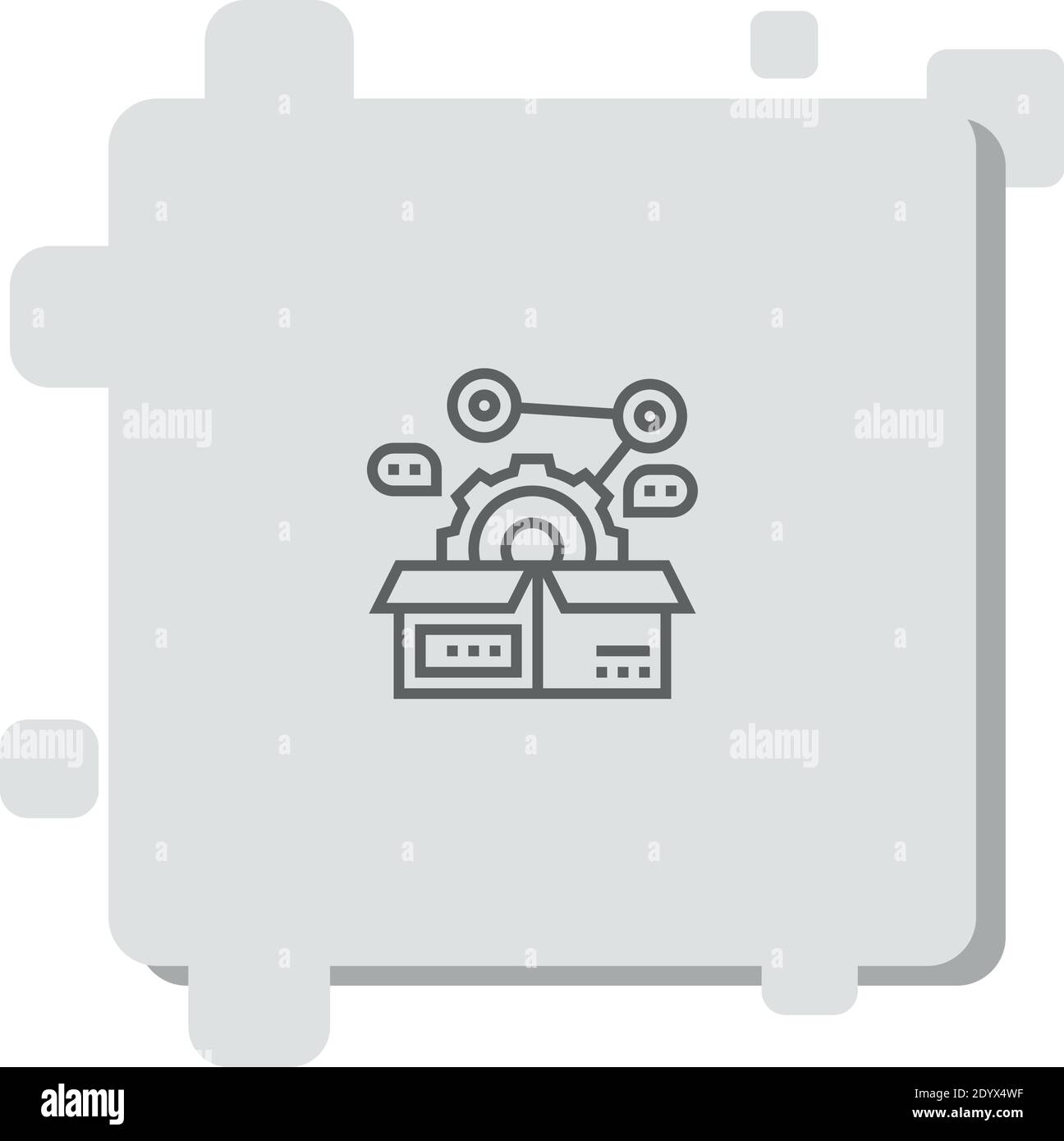 Freigabe Vektor-Symbol Moderne einfache Vektor-Illustration Stock ...