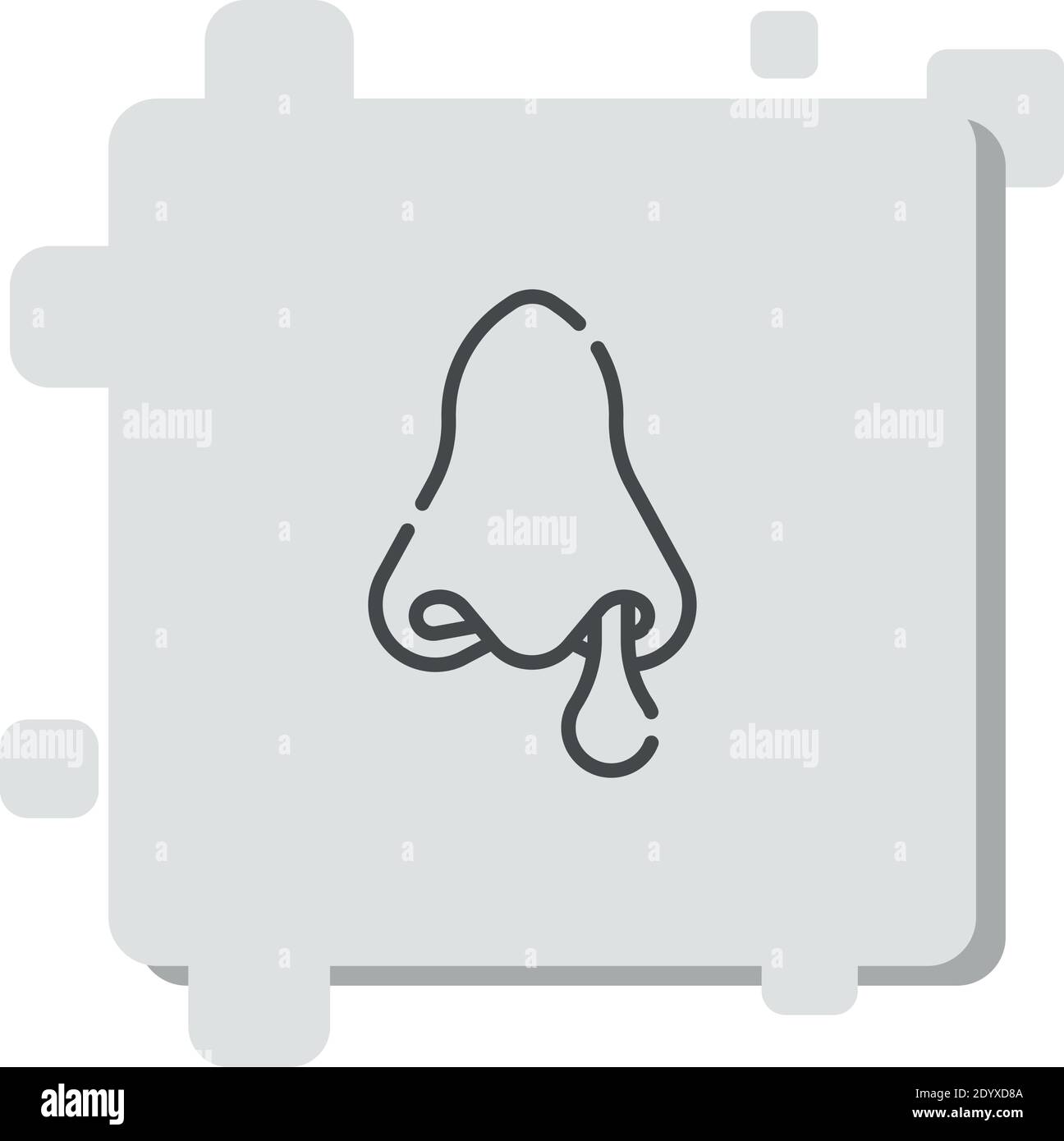 Laufende Nase Vektor-Symbol Moderne einfache Vektor-Illustration Stock ...