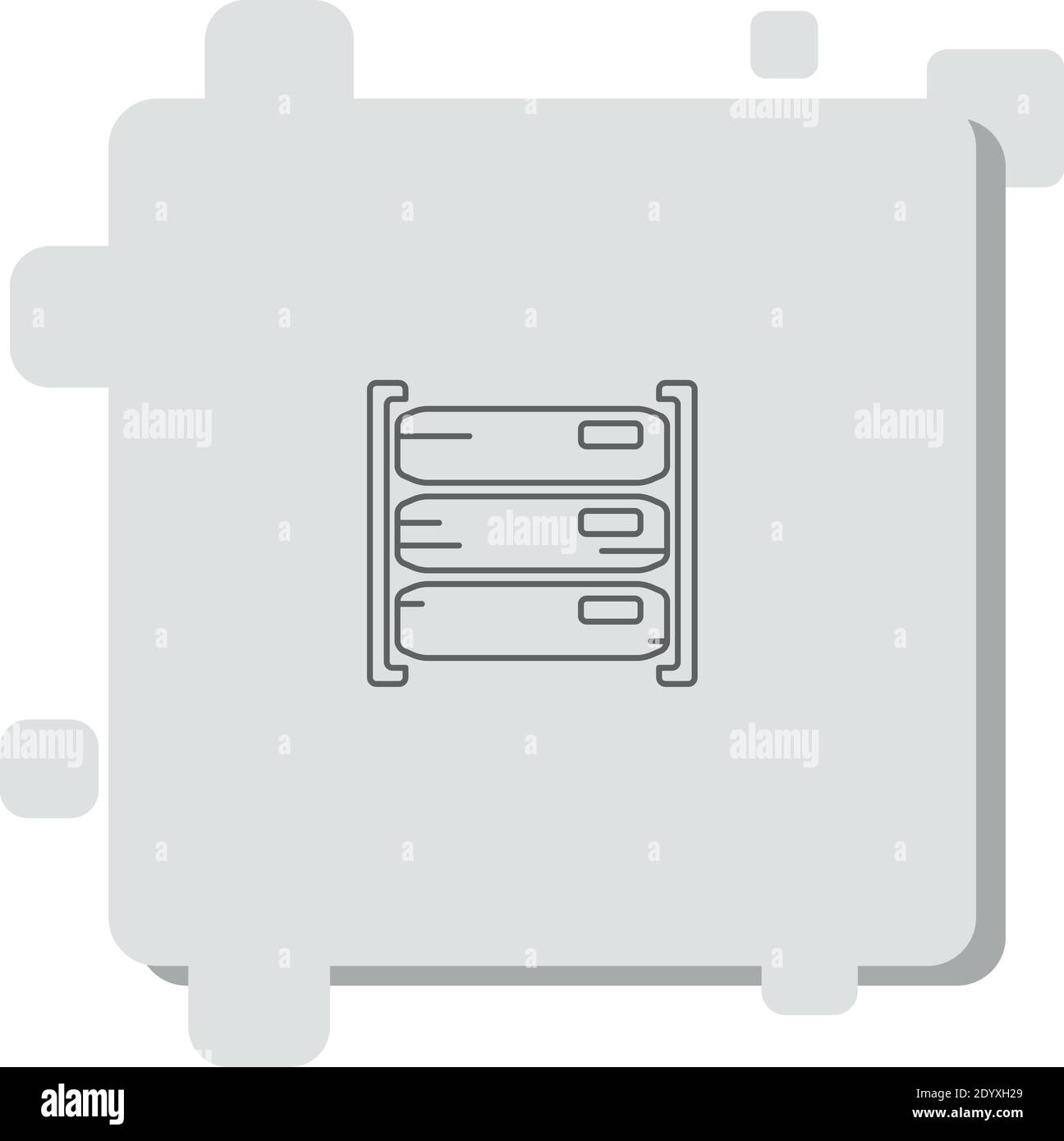 Webserver Vektor-Symbol Moderne einfache Vektor-Illustration Stock ...