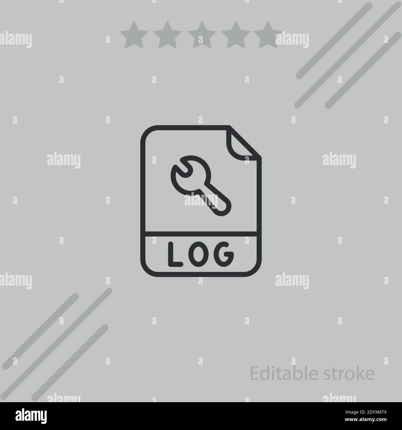 Log-Format Vektor-Symbol Moderne einfache Vektor-Illustration Stock ...