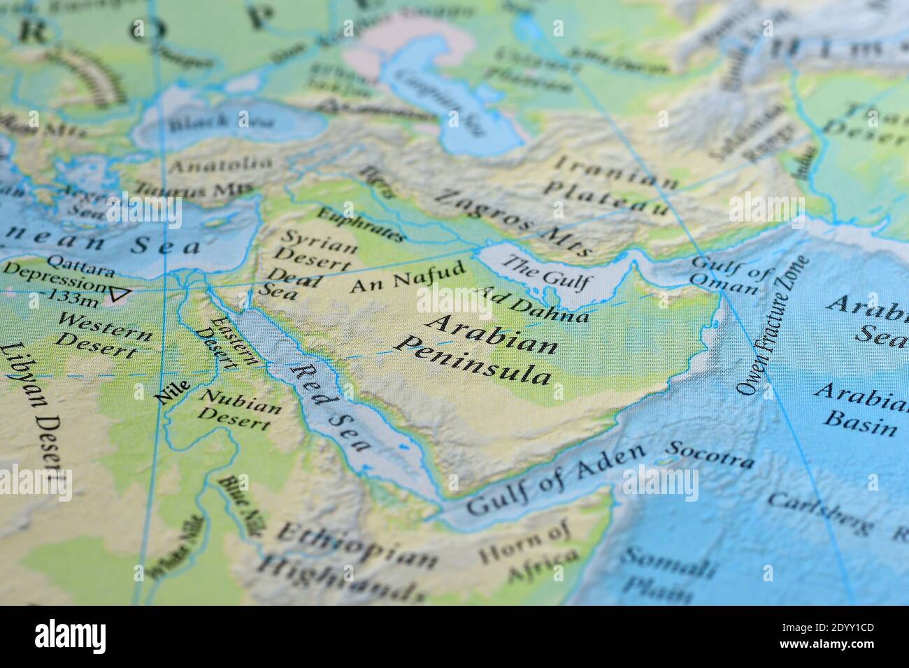 Arabian peninsula map -Fotos und -Bildmaterial in hoher Auflösung – Alamy