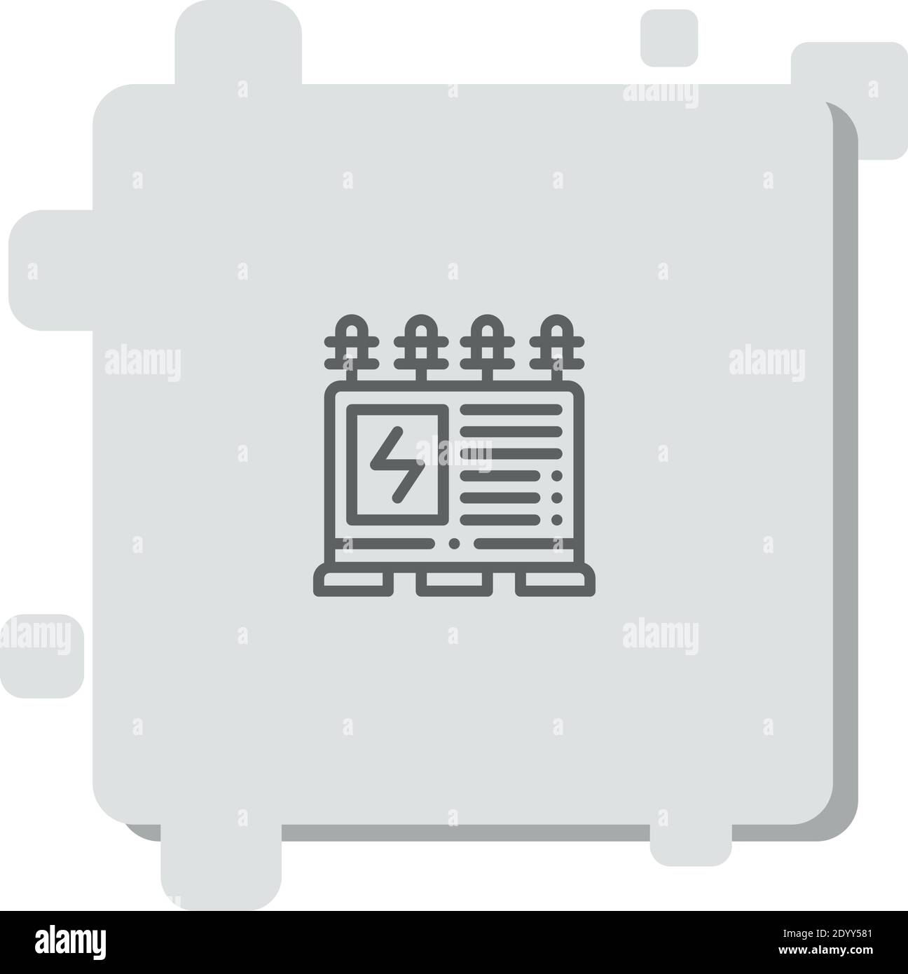 Elektrischer Generator Vektor-Symbol Moderne einfache Vektor ...
