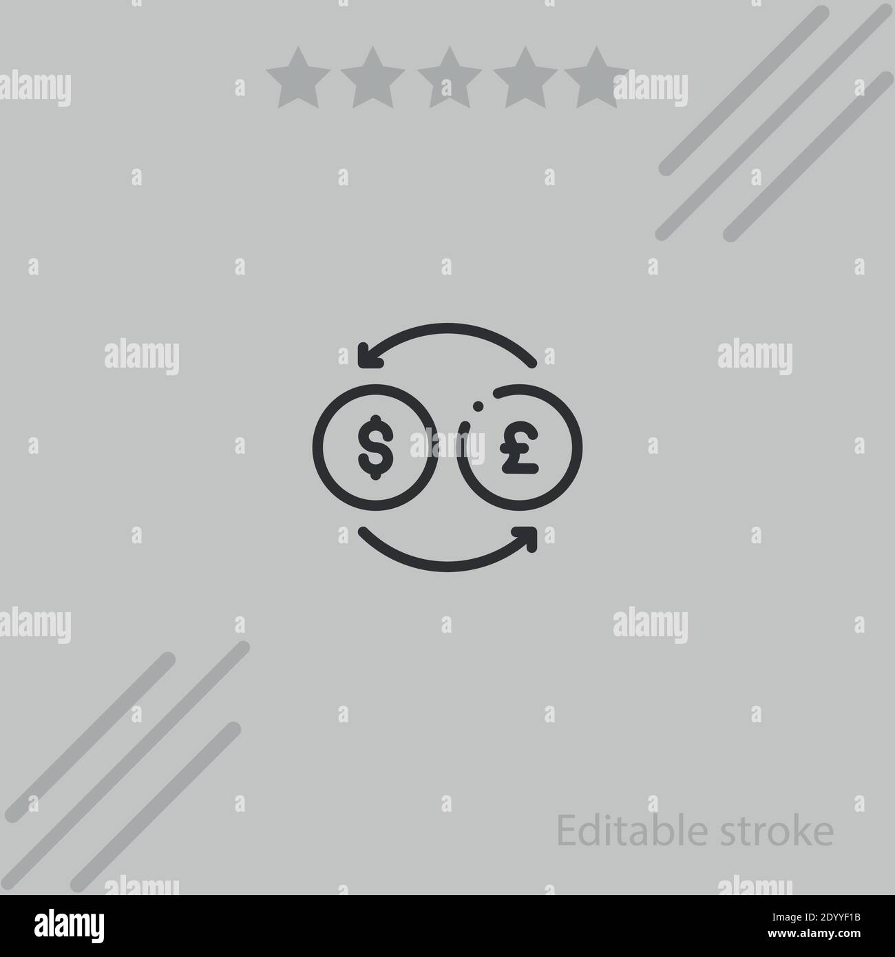 Geldwechsel Vektor-Symbol Moderne einfache Vektor-Illustration Stock ...