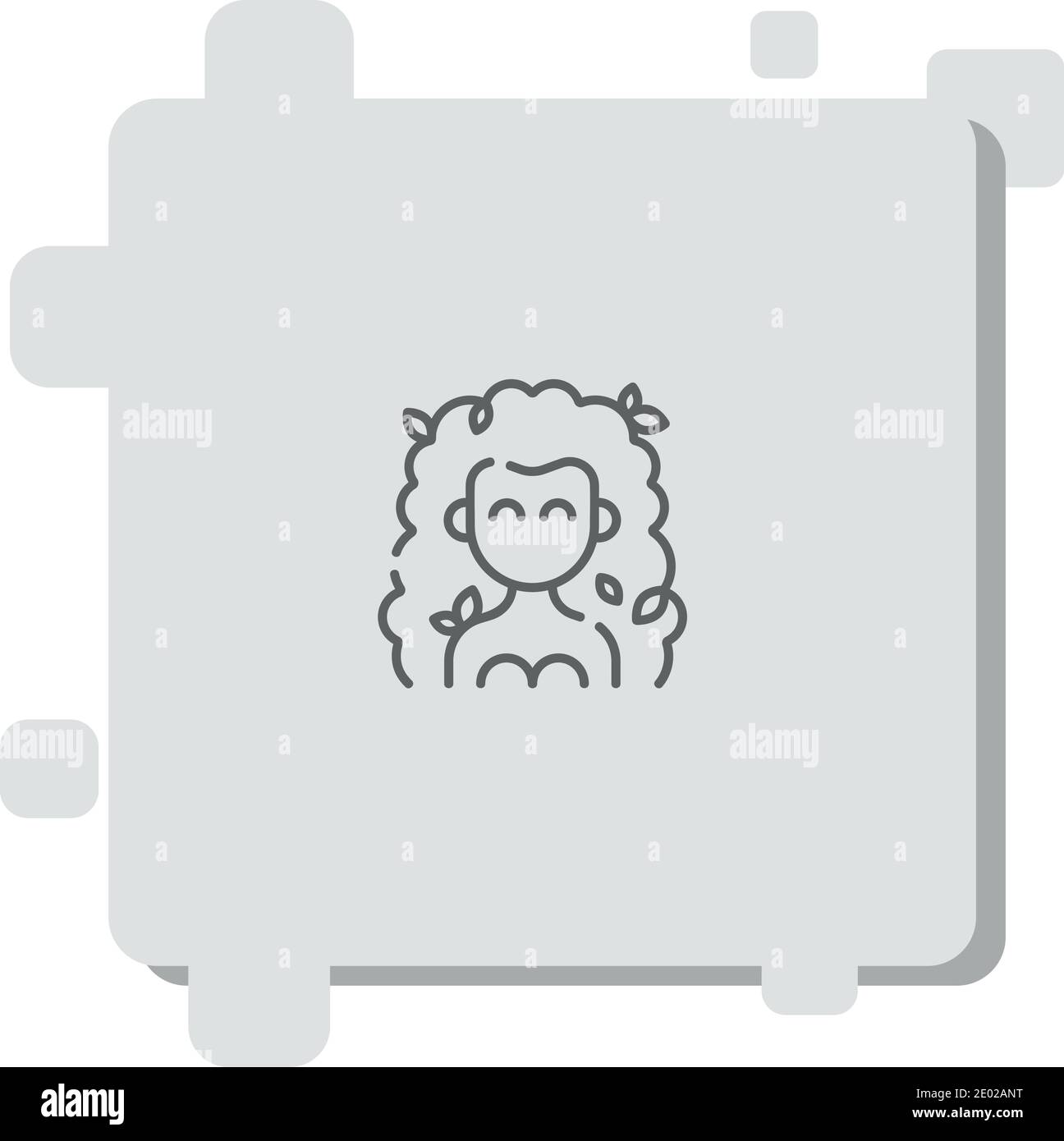 gaia Vektor-Symbol Moderne einfache Vektor-Illustration Stock ...